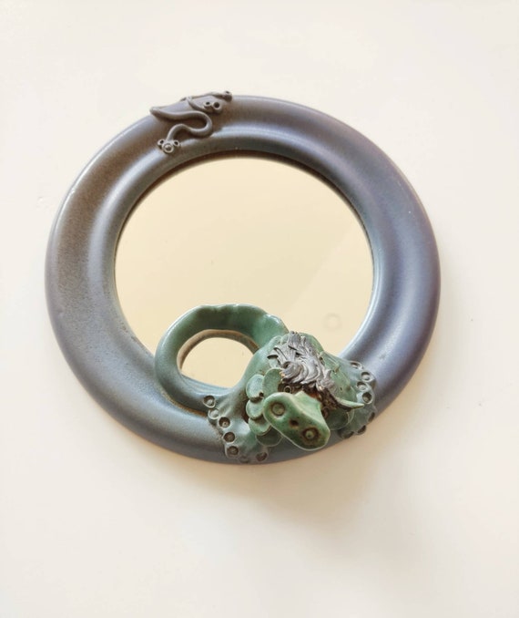 Mirror Ceramic Frame With Dragon | Etsy