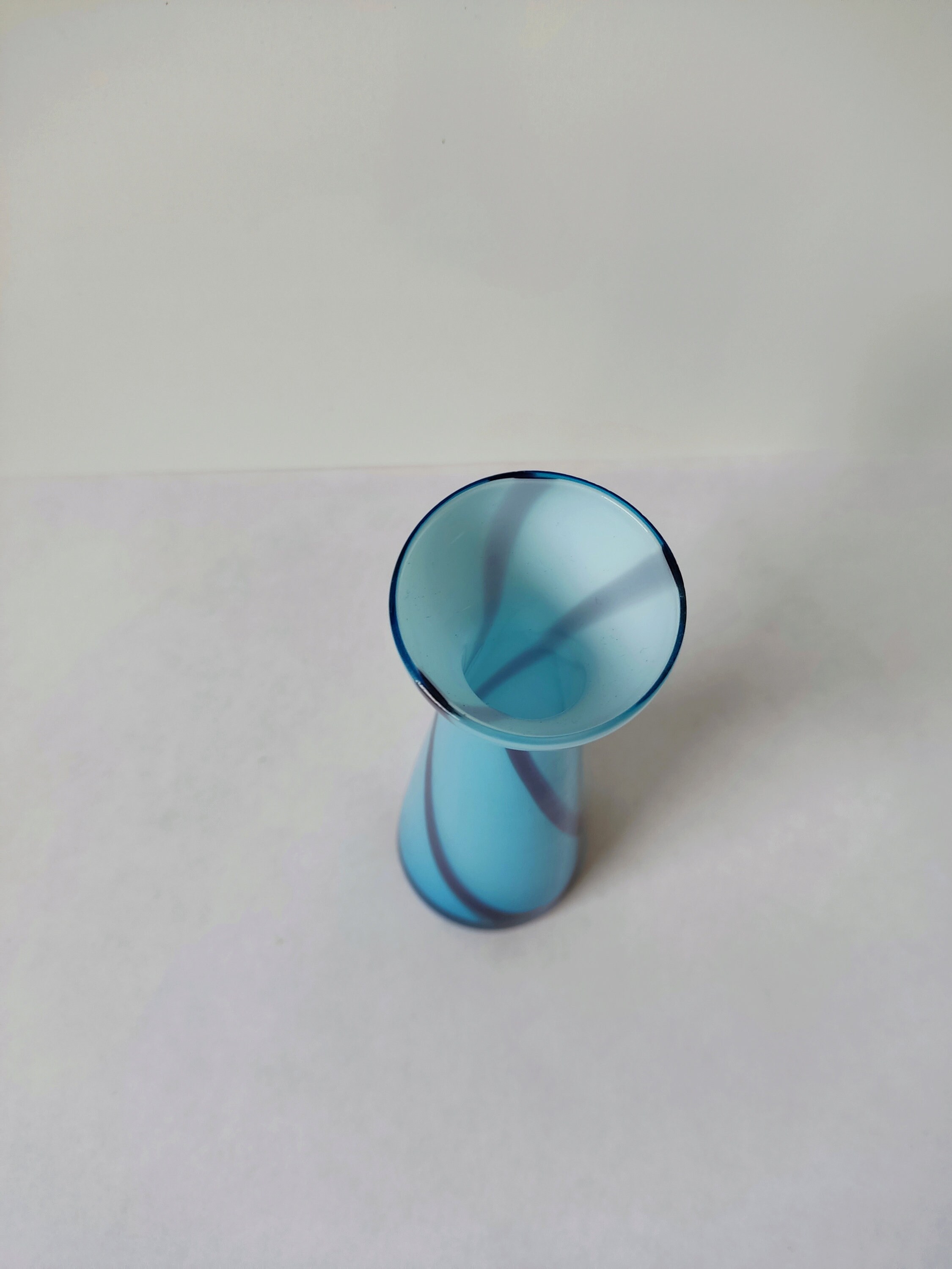 Vintage Blue Glass Vase Vintage Home Decorative Vase - Etsy