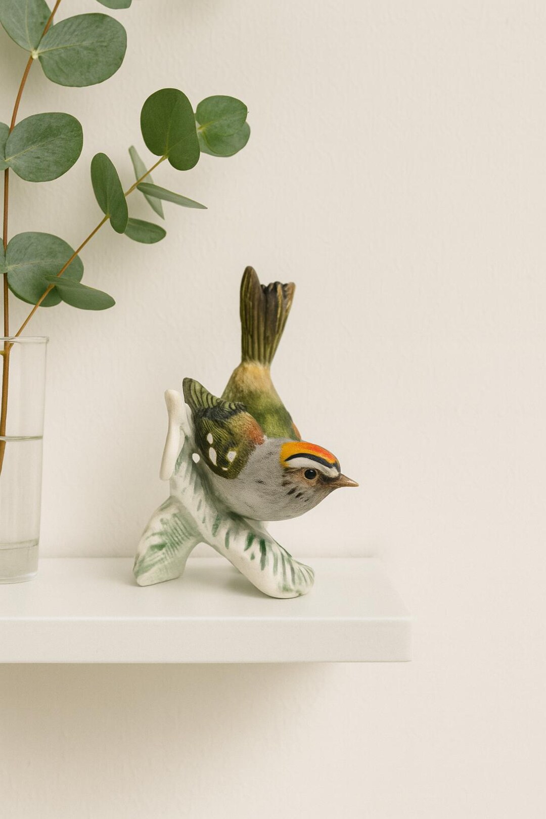 Vintage Goebel Porcelain Bird Figurine – Hand-painted Ceramic Songbird ...