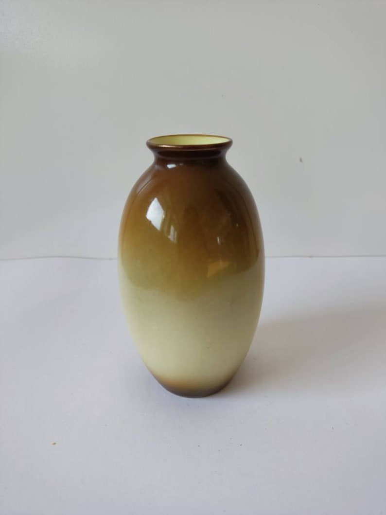 Antique Vase RS Suhl Prussia Hand Painted yellow - Etsy