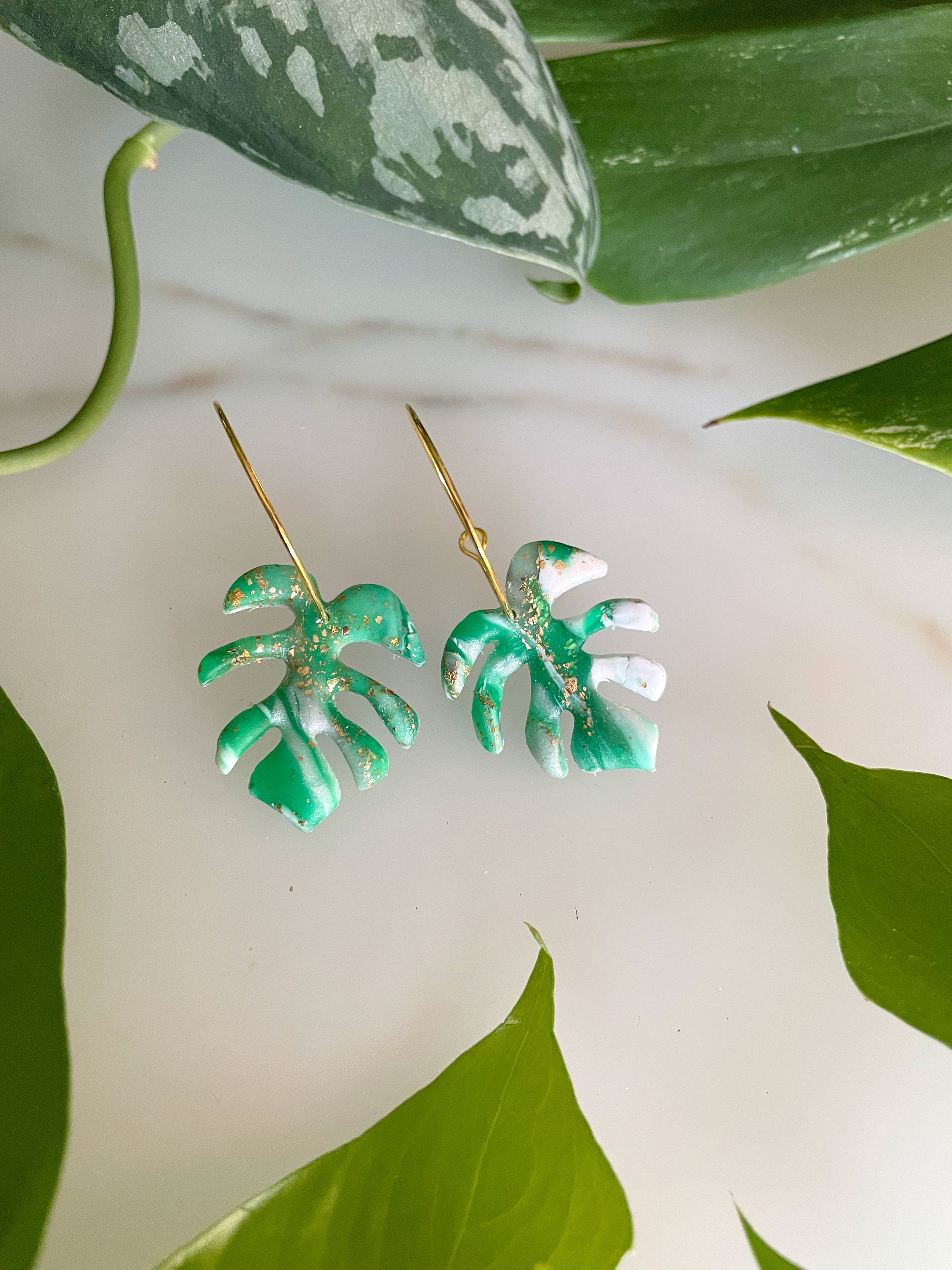 Monstera Design monstera Stud monstera Seeds Gold Leaf Jewelry Leaf ...