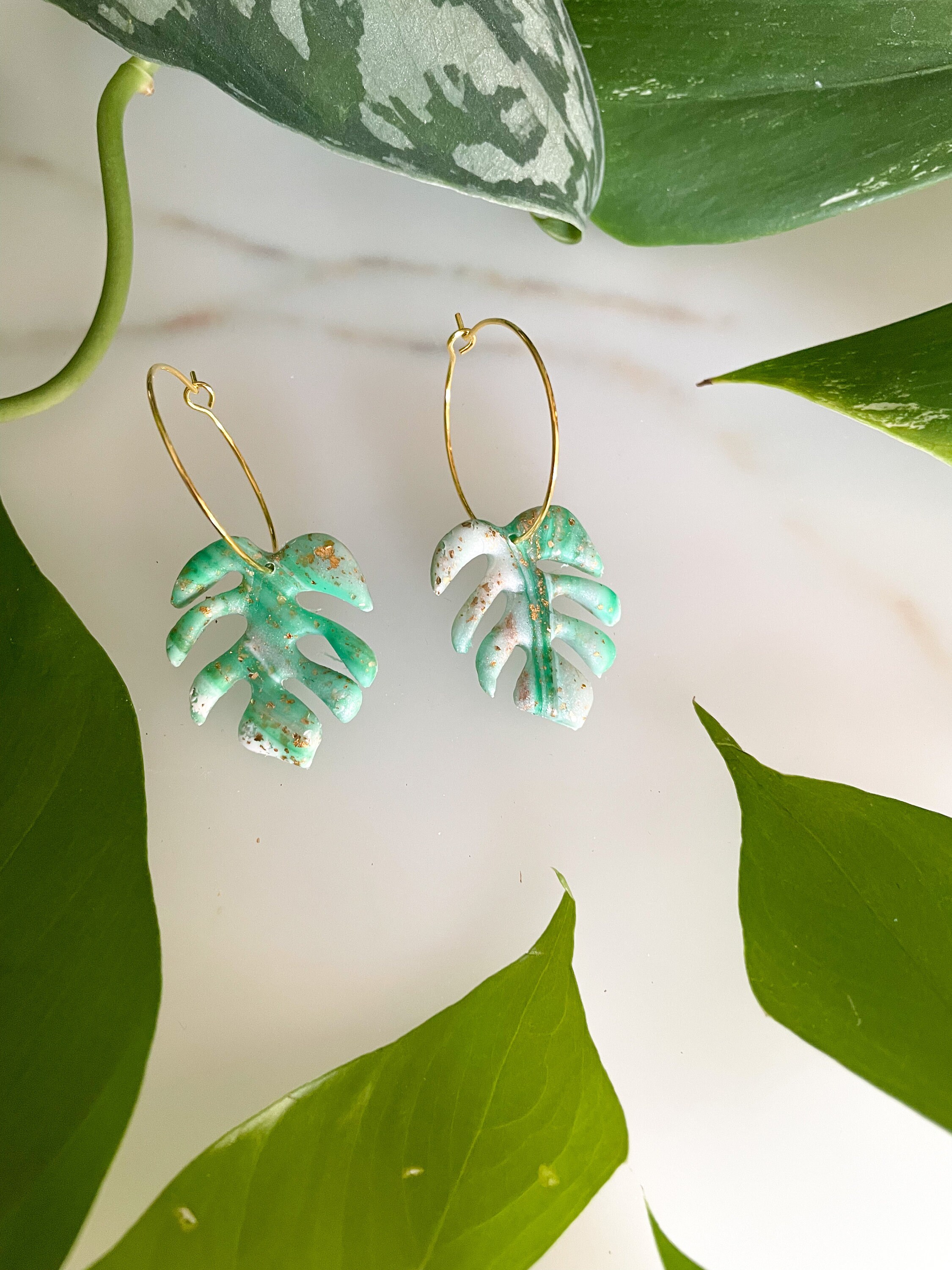 Monstera Design monstera Stud monstera Seeds Gold Leaf Jewelry Leaf ...