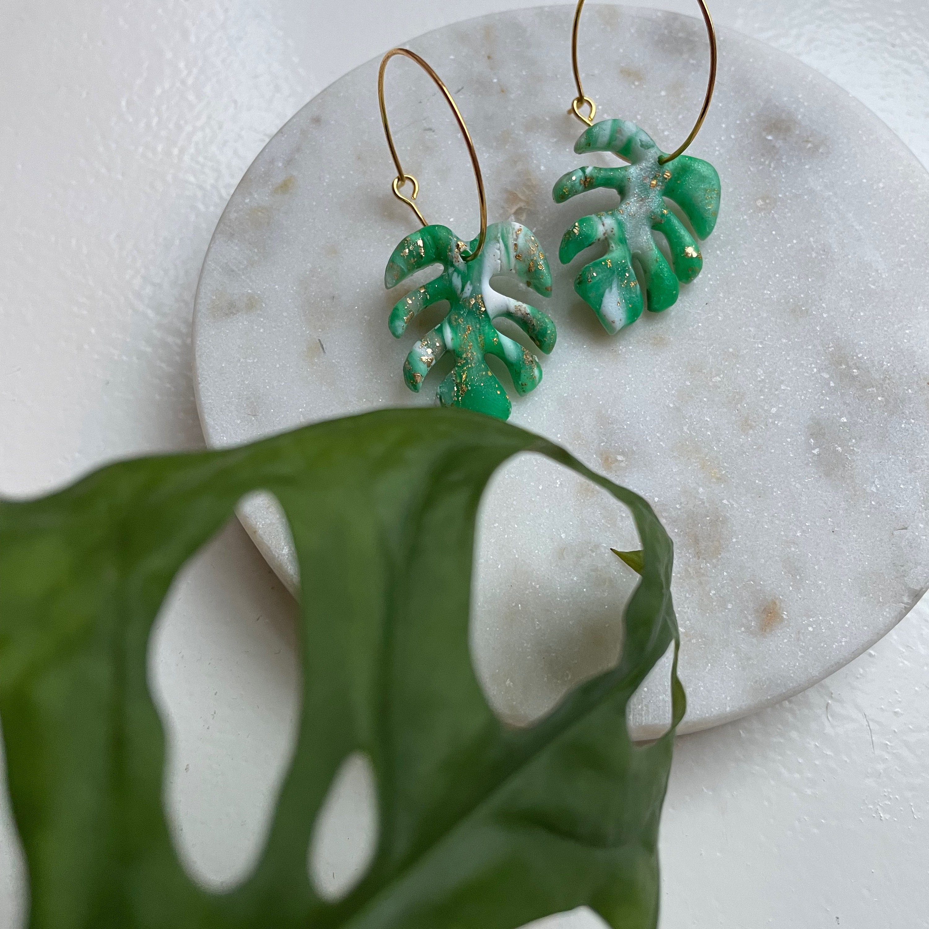 Monstera Design monstera Stud monstera Seeds Gold Leaf Jewelry Leaf ...