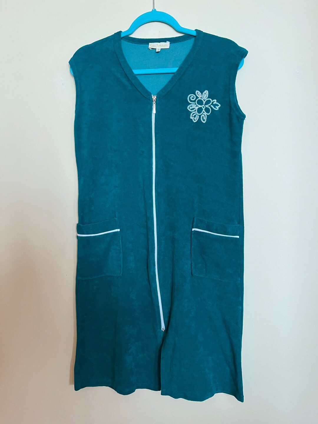 Vintage 80s La Serren Terry Cloth Cover Up/dress - Etsy