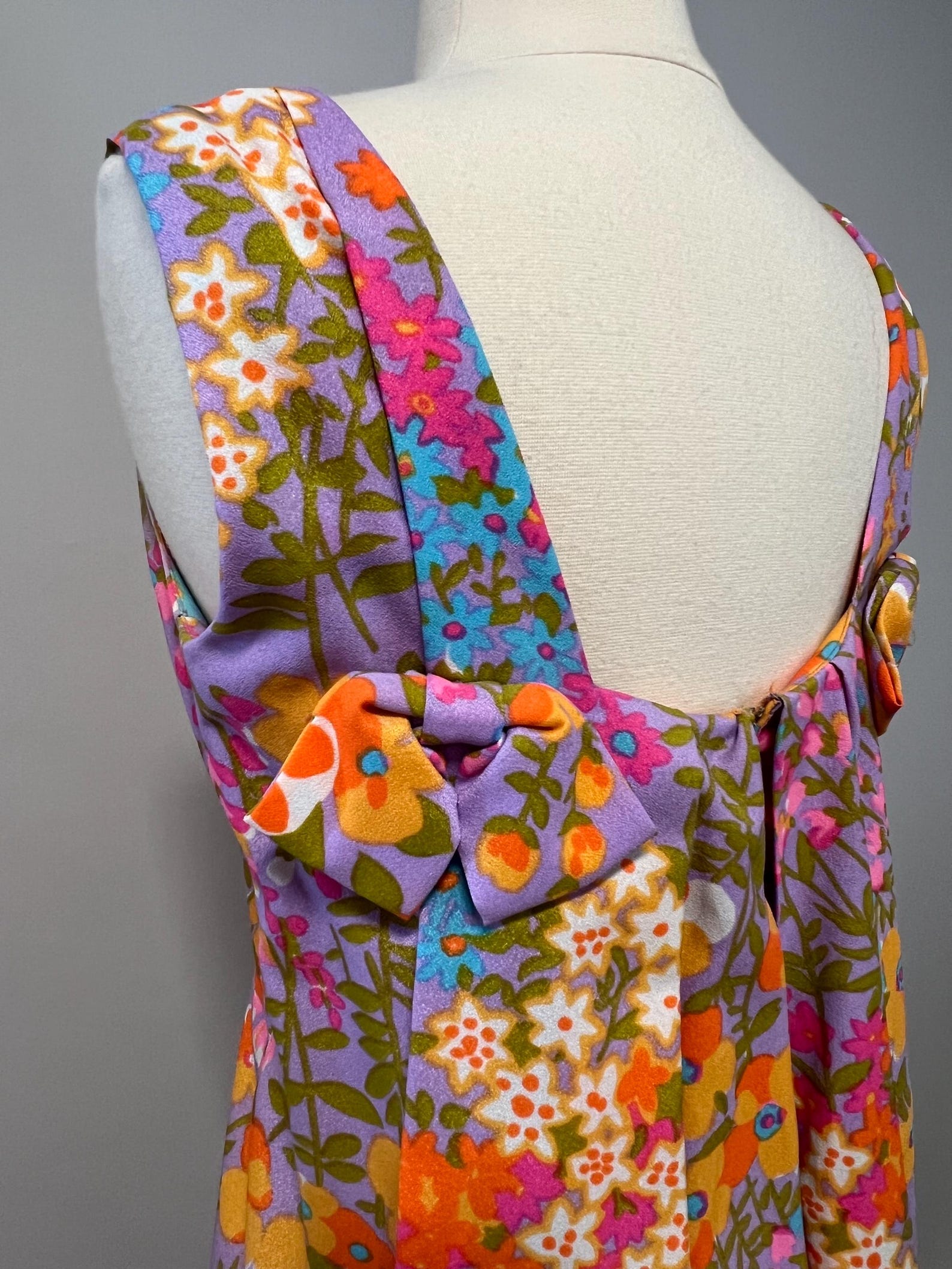 Vintage 1960s Ja Na Hawaii for Liberty House Psychedelic Floral Maxi - Etsy