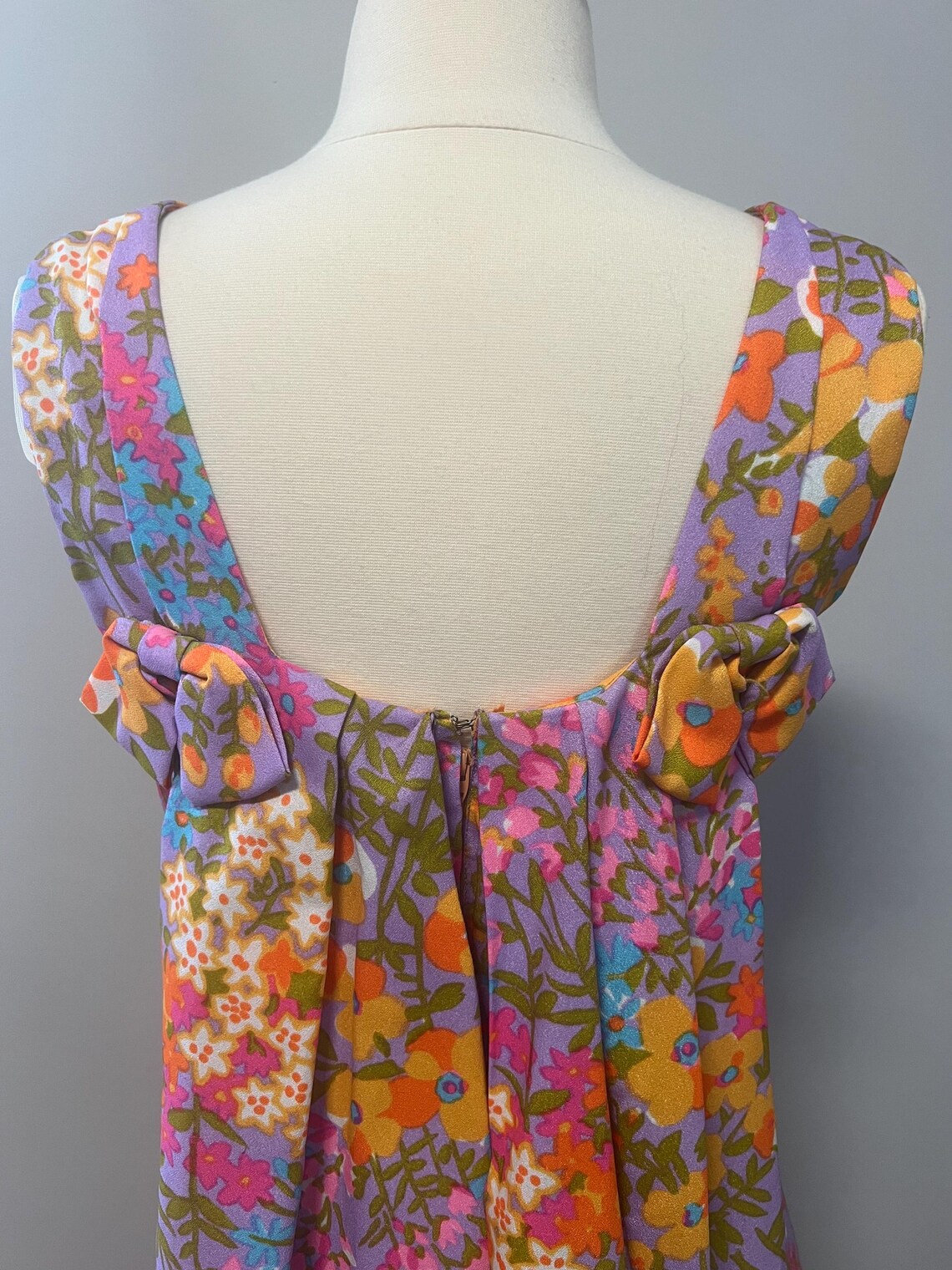 Vintage 1960s Ja Na Hawaii for Liberty House Psychedelic Floral Maxi - Etsy