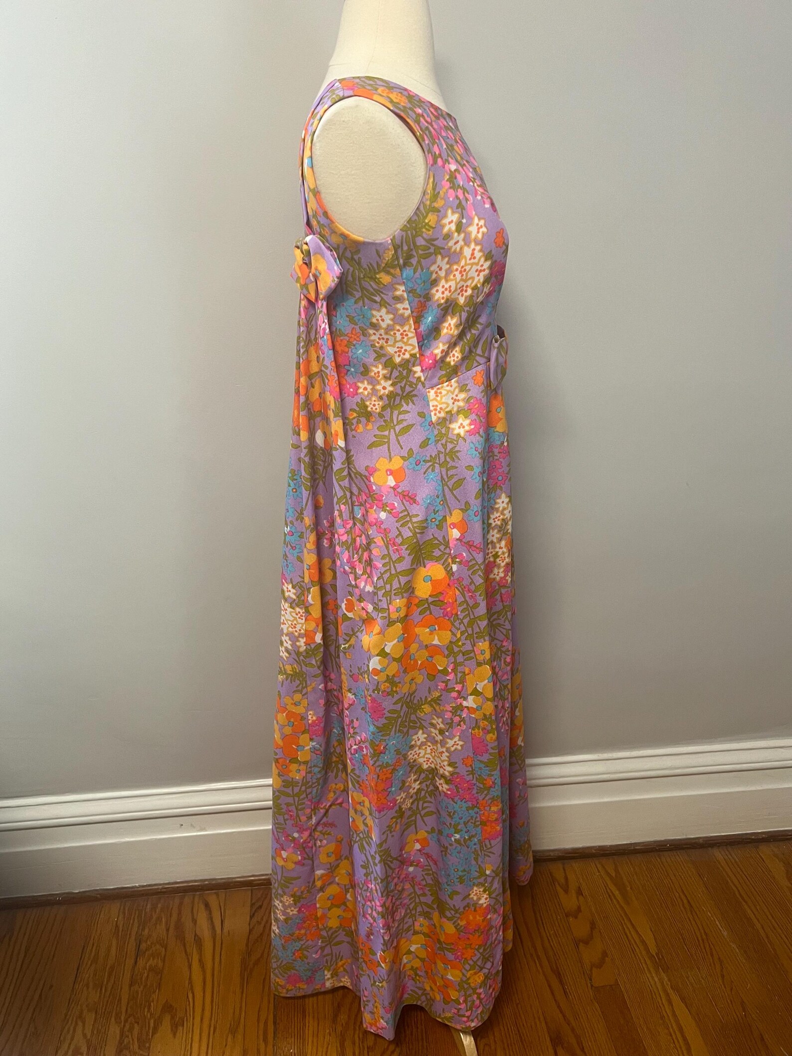 Vintage 1960s Ja Na Hawaii for Liberty House Psychedelic Floral Maxi - Etsy