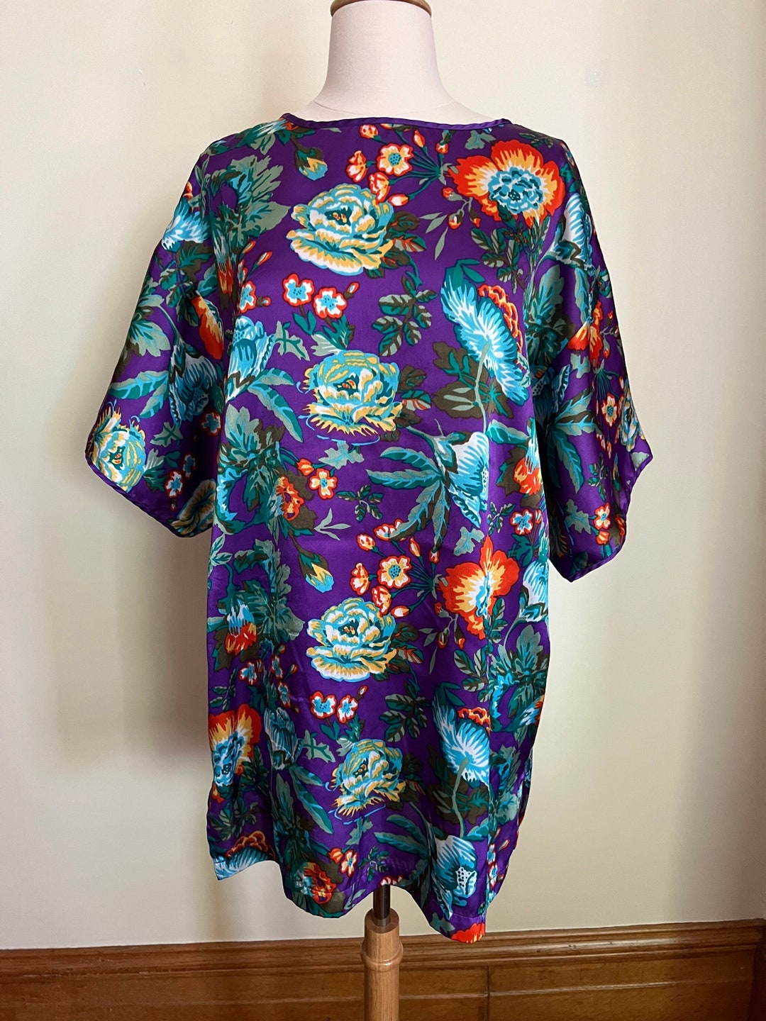 Vintage 80s Victoria's Secret Nightshirt/ Mini-nightgown - Etsy