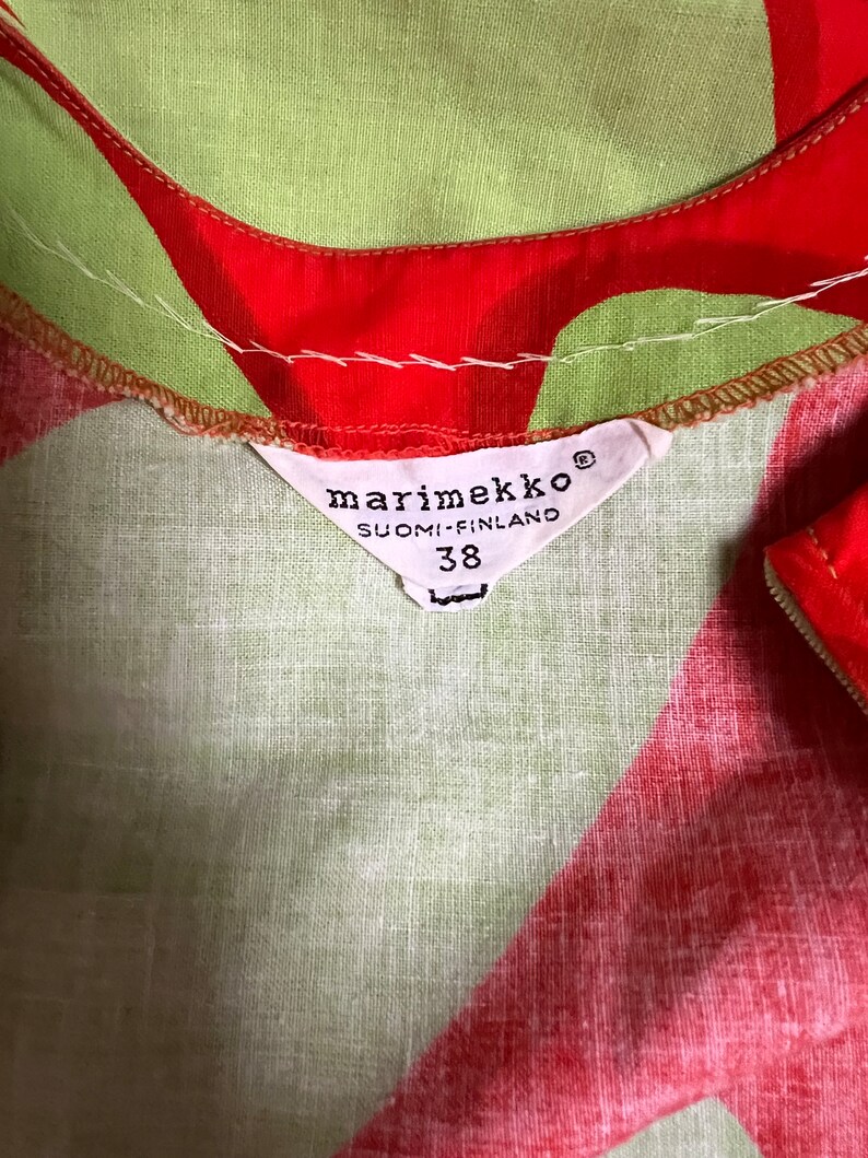 Vintage 60s Marimekko Linssi Shift Dress With Pockets. Linssi Pattern ...