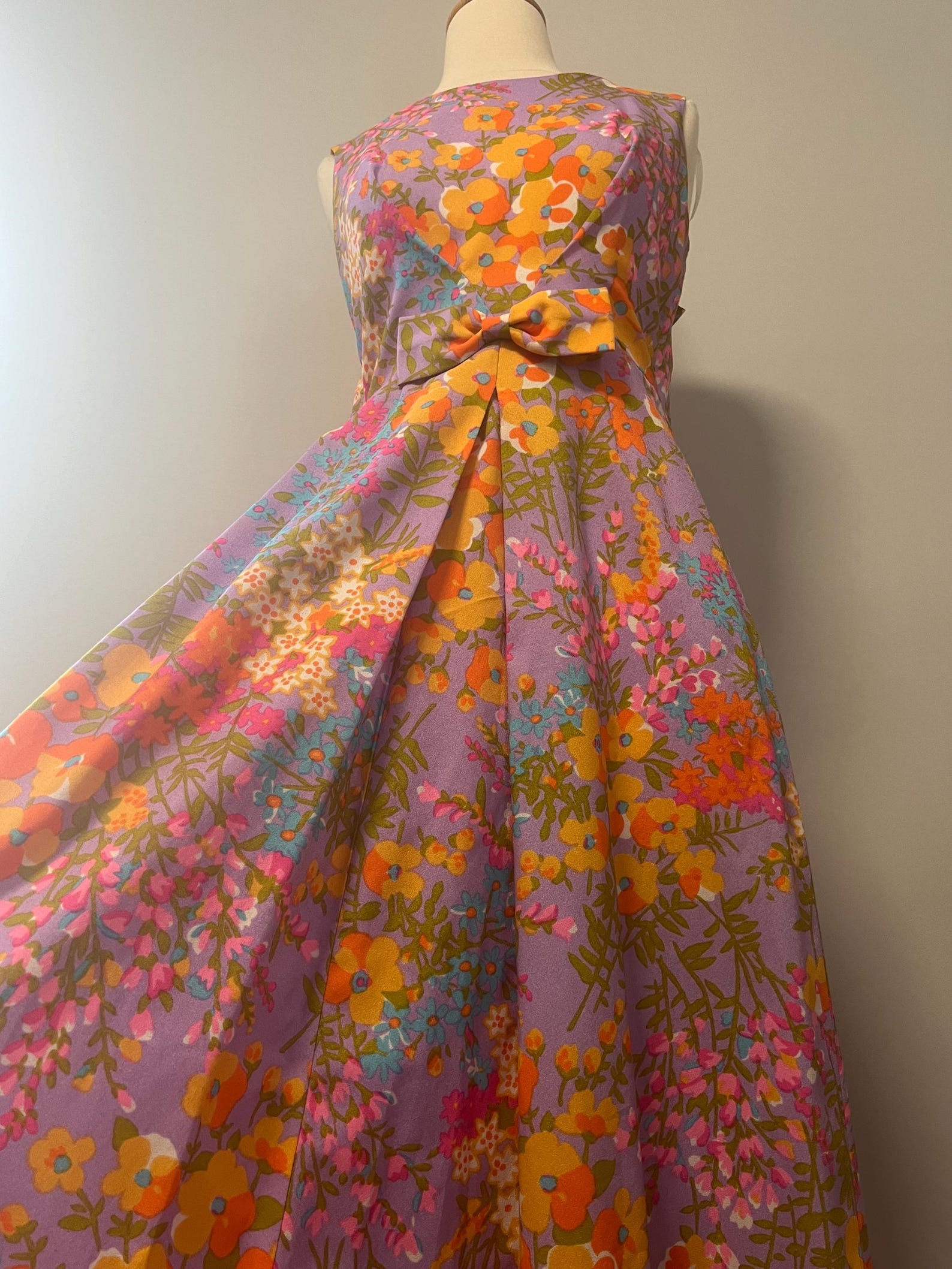 Vintage 1960s Ja Na Hawaii for Liberty House Psychedelic Floral Maxi - Etsy