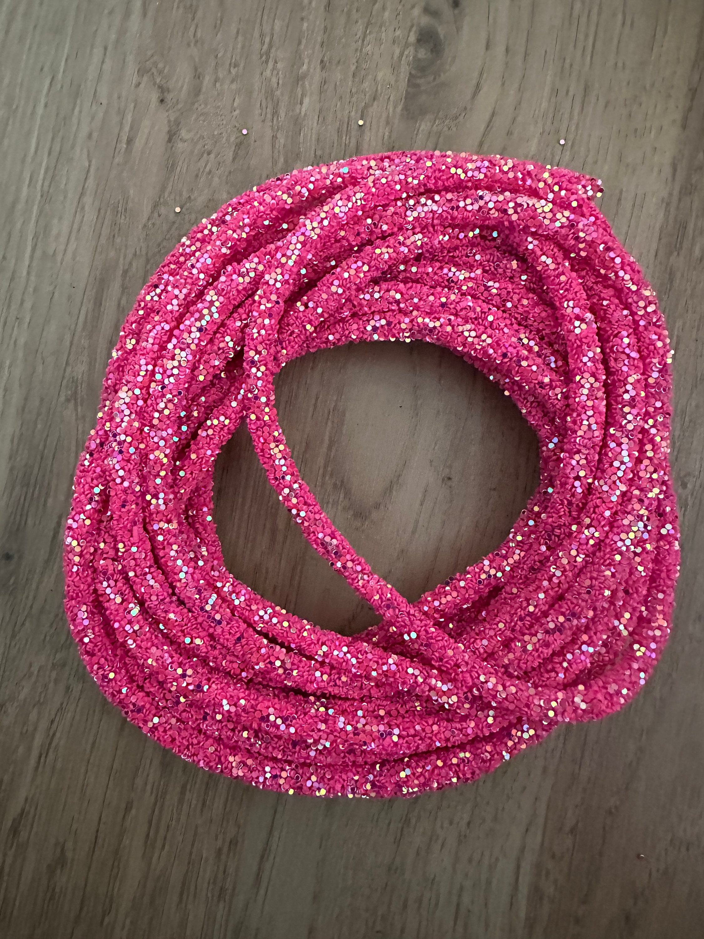 Rhinestone Rope 6mm Glitter Cord - Etsy