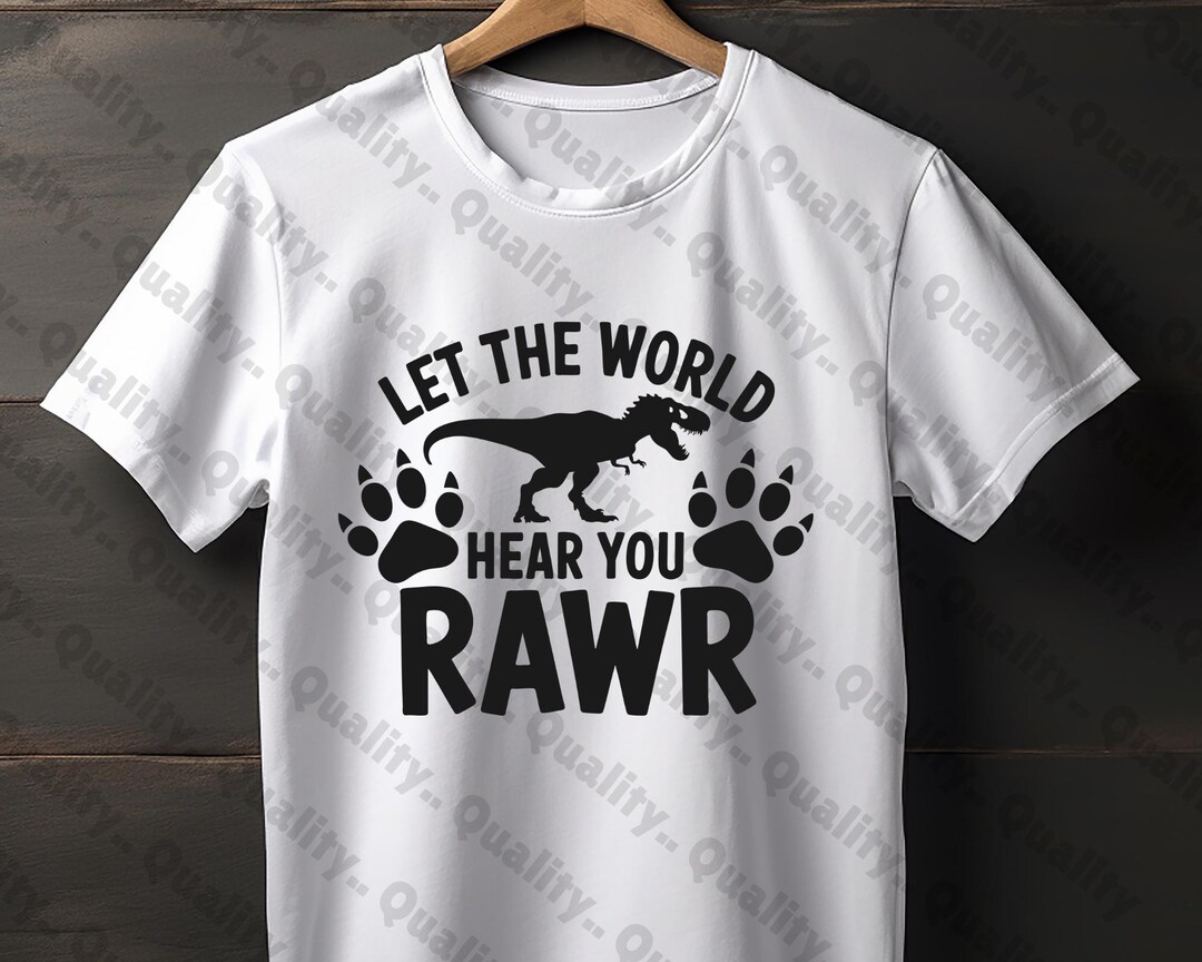 Let the World Hear Rawr SVG | Dinosaur SVG for Cricut and Silhouette ...