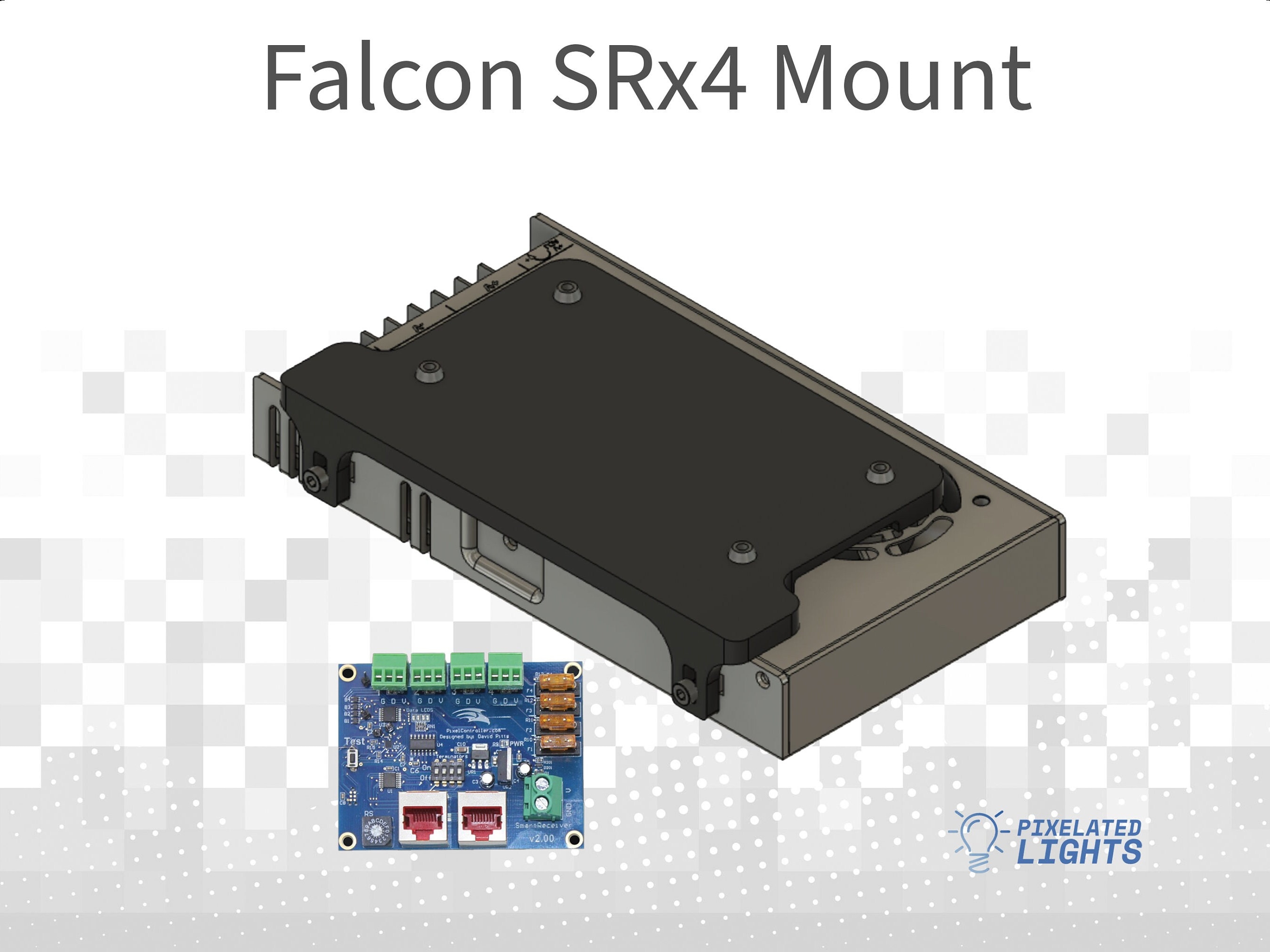 Falcon (srx4) Smart Receiver X4 Meanwell/psu Mounting Bracket - Etsy
