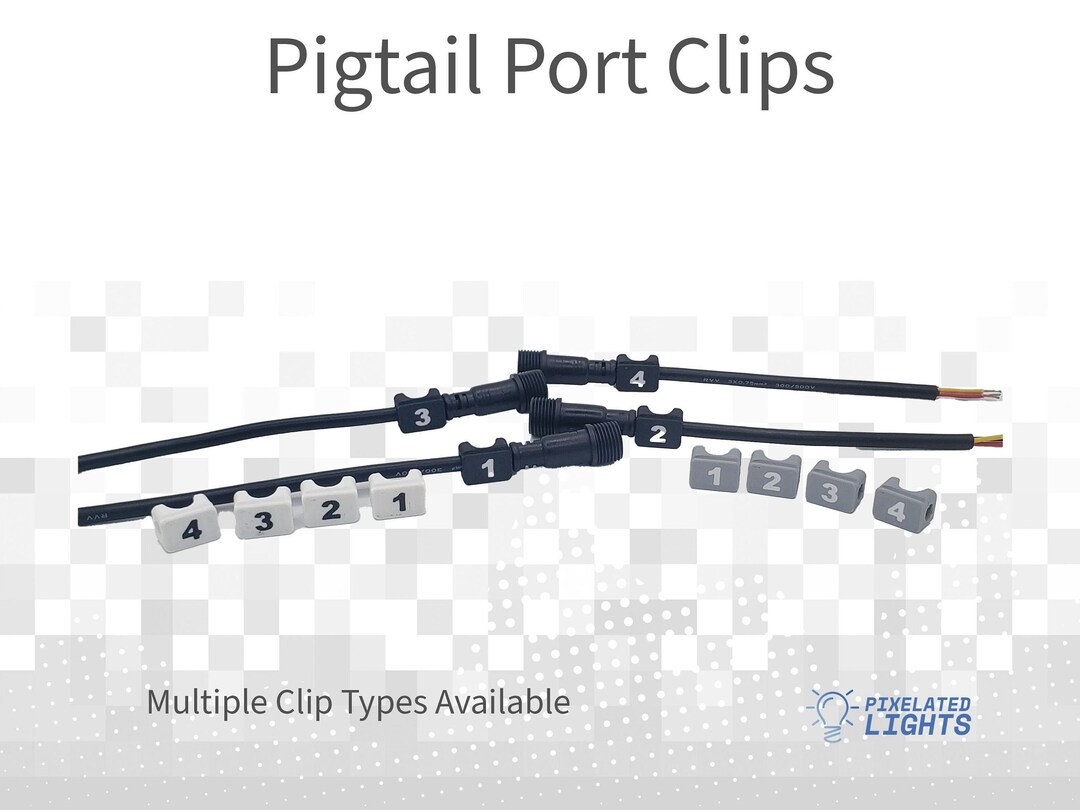Pigtail Port Clips - Identify Port Numbers With Ease - Etsy