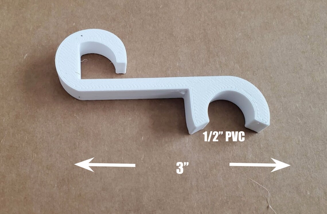 3/4 or 1/2 PVC Hanging Gutter Mounting Clip Pixel - Etsy