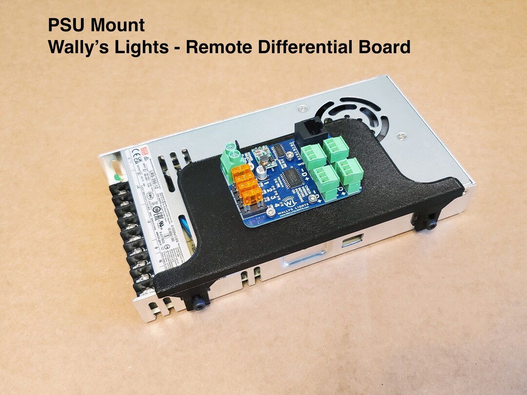 Wally's Lights Differential Board Meanwell/psu Mounting Bracket - Etsy