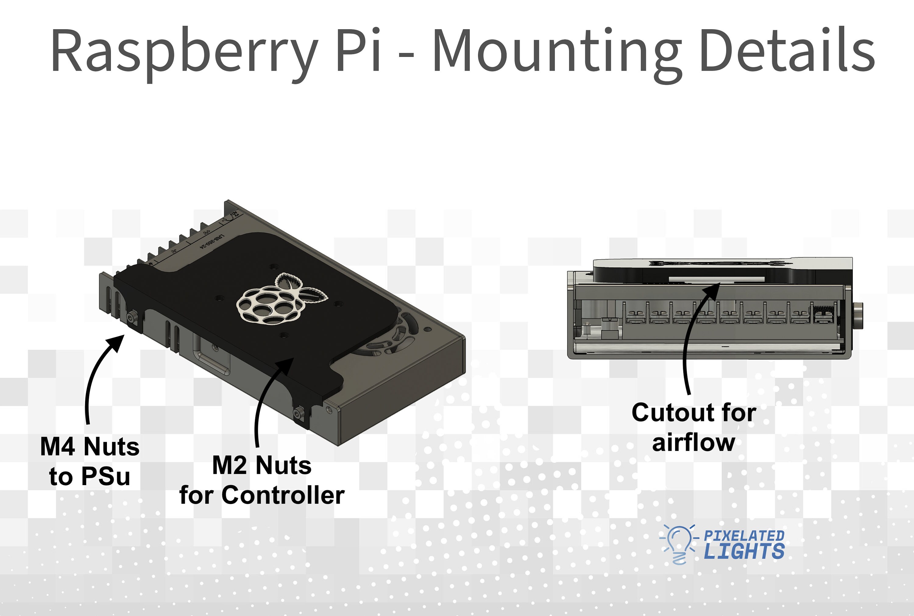 Raspberry Pi Mount for Meanwell/generic PSU/HP - Etsy
