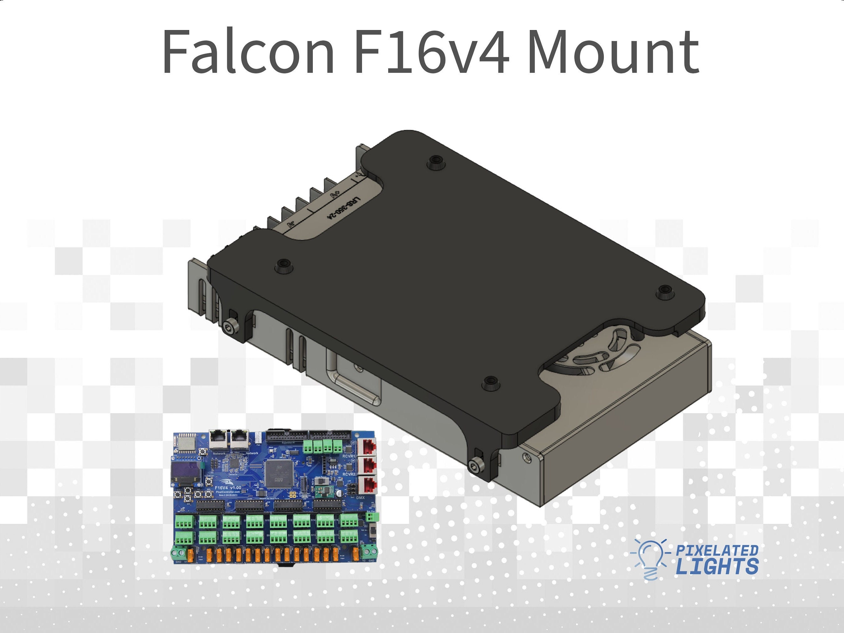 Falcon F16v4 Controller PSU Mount & Meanwell/psu Mounting Bracket - Etsy