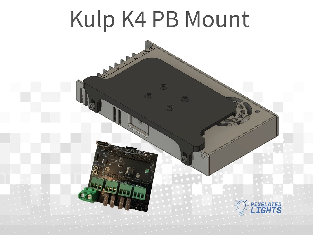 Kulp K4-PB (pocket Beagle) Controller Meanwell/psu Mounting Bracket - Etsy