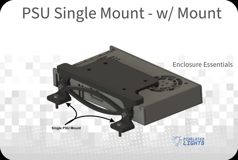 Quinled Dig Quad Controller Meanwell/psu Mounting Bracket - Etsy