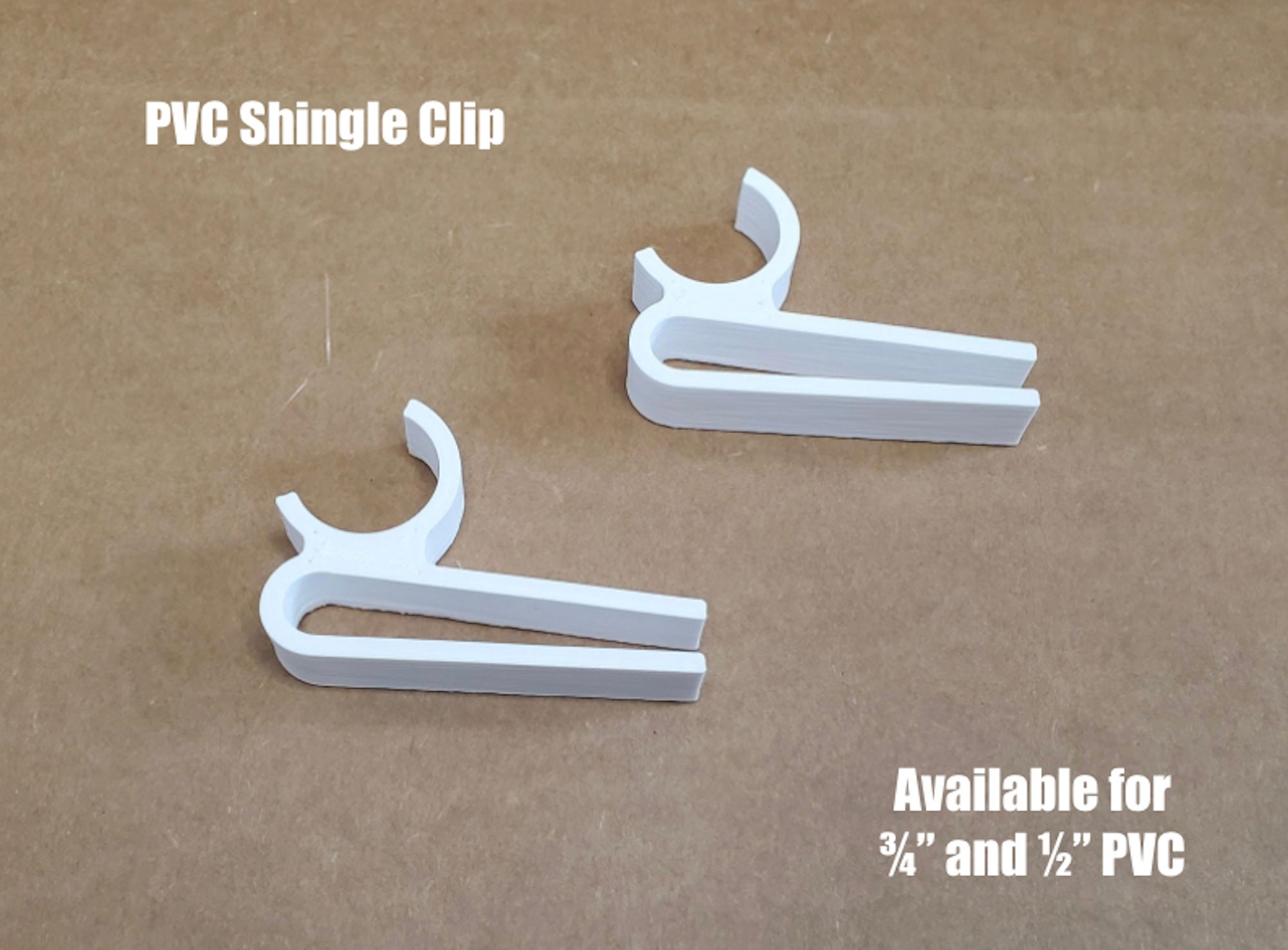 3/4 or 1/2 PVC Shingle Mounting Clip, Pixel Clip, Mounting Clip - Etsy