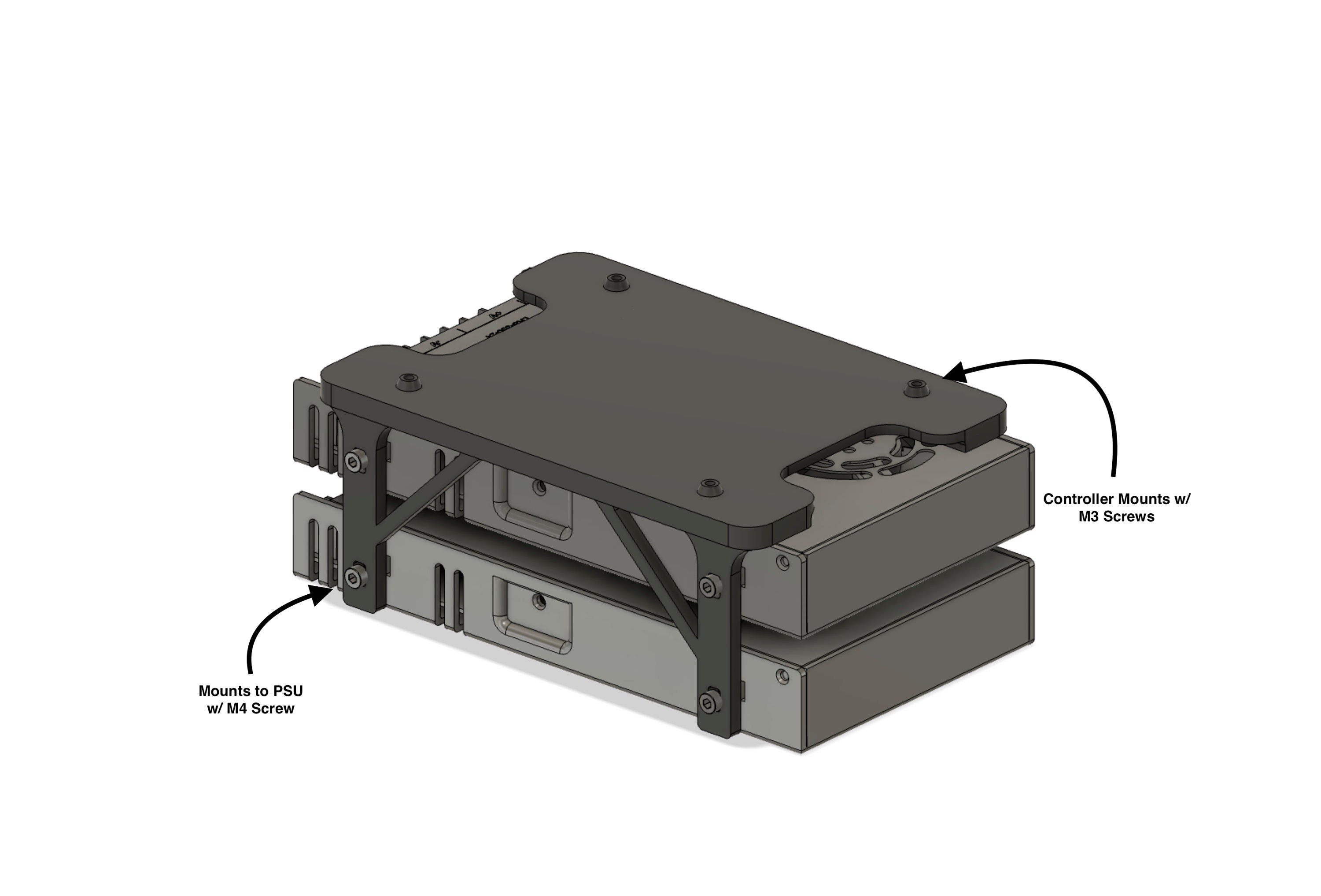 Falcon F16v3 Controller Dual PSU Mount & Meanwell/psu Mounting Bracket ...