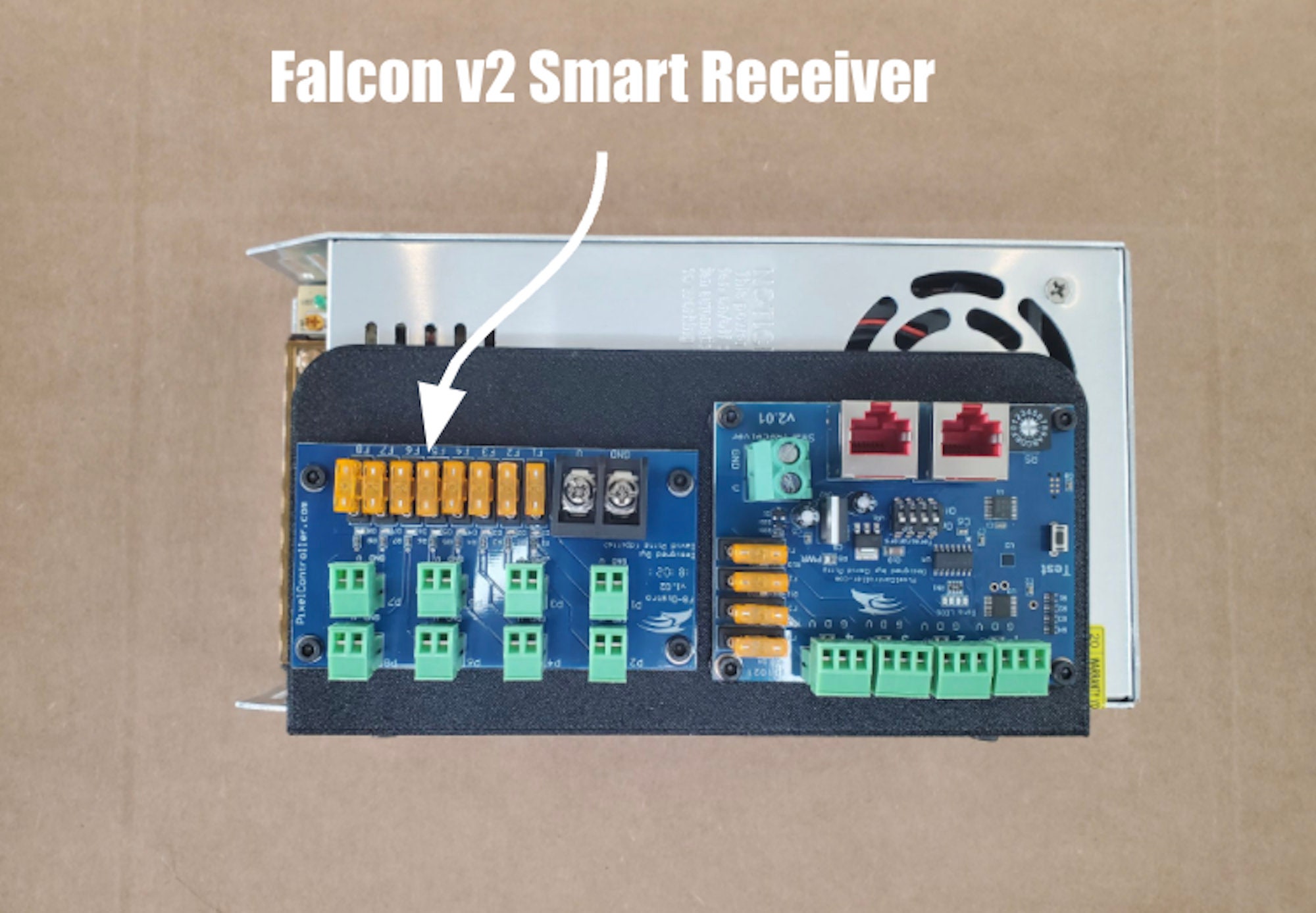 Falcon Smart Receiver (v1 or V2) AND F8 Distro Meanwell/psu Mounting ...