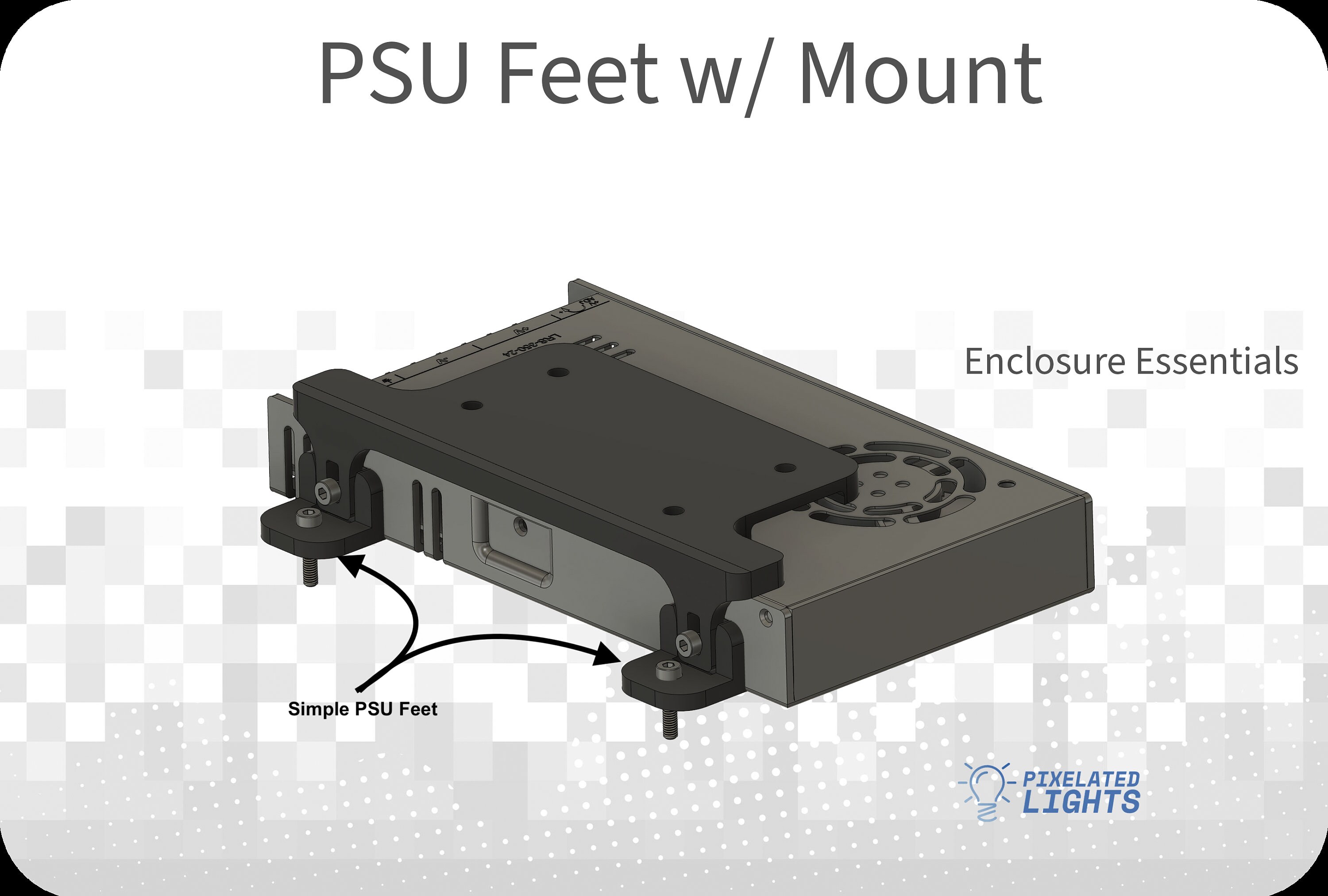 Quinled Dig Octa System Controller Meanwell/psu Mounting Bracket - Etsy
