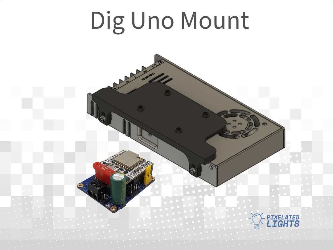 Quinled Dig Uno Controller Meanwell/psu Mounting Bracket - Etsy