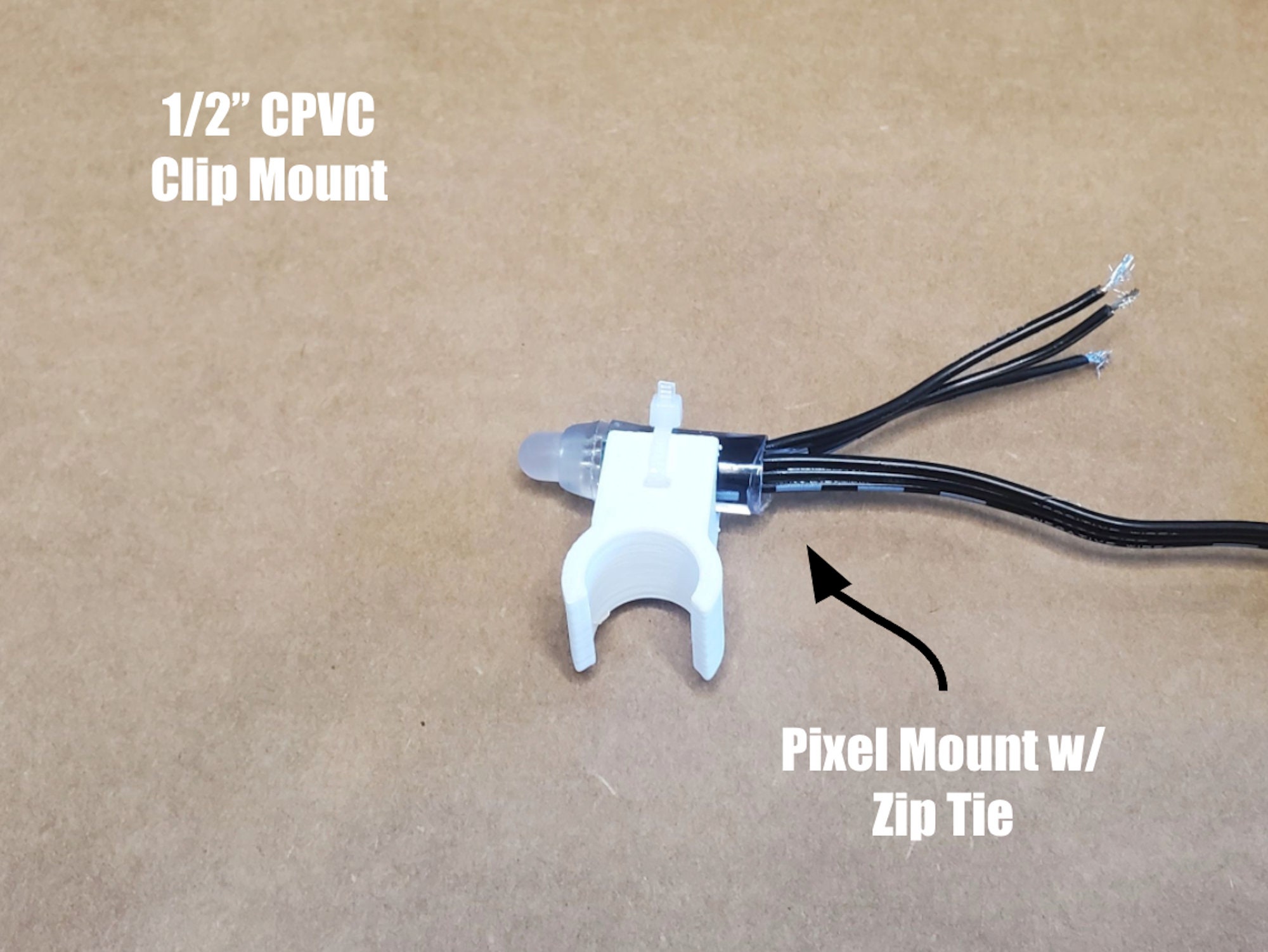 3/4" and 1/2" CPVC Arch Clips, Pixel Clips - Etsy