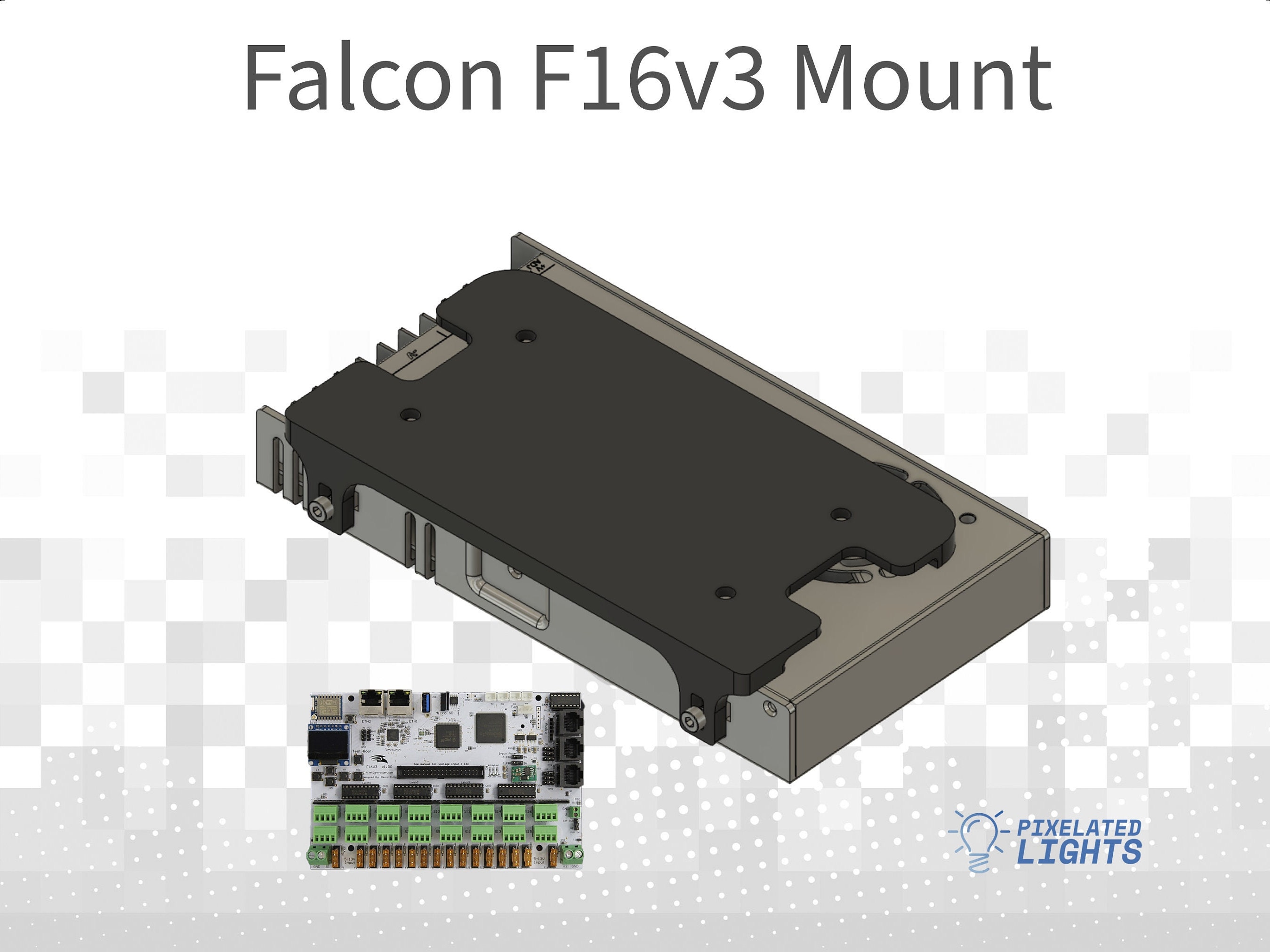 Falcon F16v3 Controller PSU Mount & Meanwell/psu Mount - Etsy