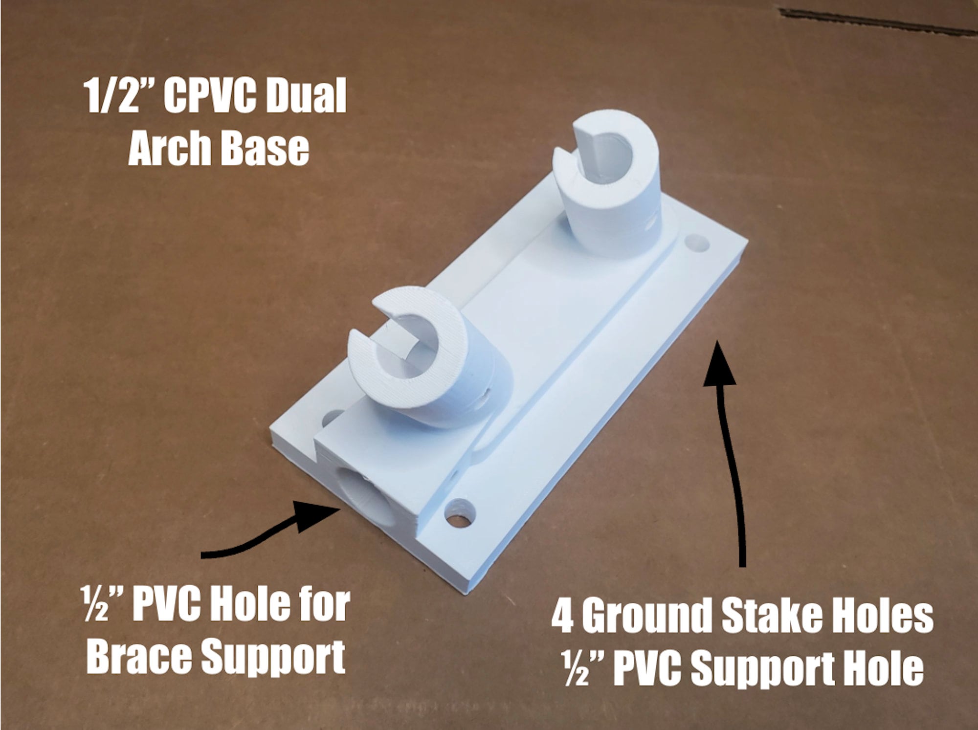 3/4" and 1/2" CPVC Dual Arch Base, Dancing Arches - Etsy