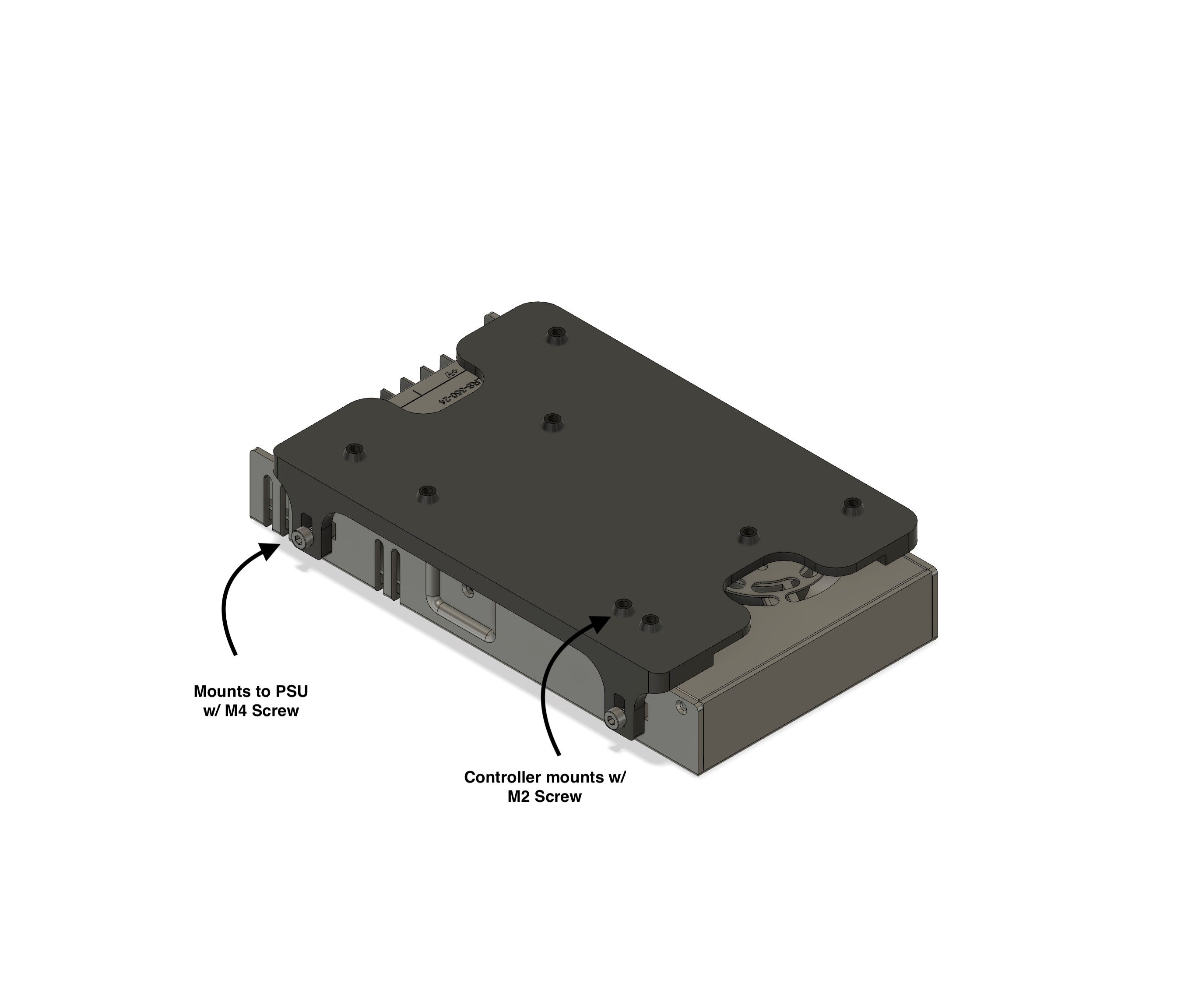 Quinled Dig Octa System Controller Meanwell/psu Mounting Bracket - Etsy