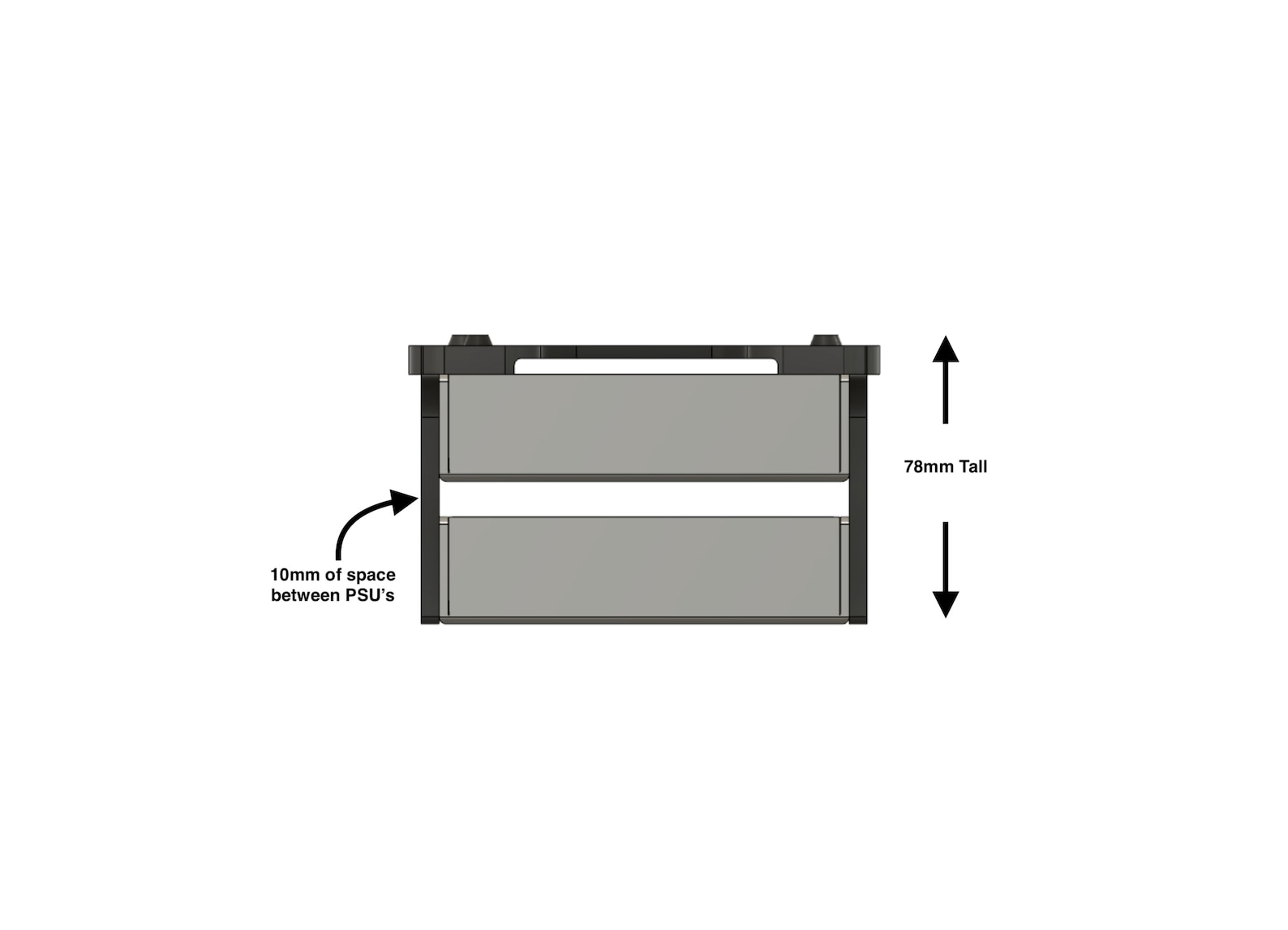 Falcon F16v4 Controller Dual PSU Mount & Meanwell/psu Mounting Bracket ...