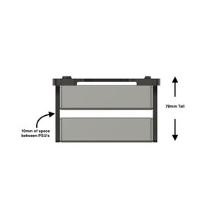 Falcon F16v4 Controller Dual PSU Mount & Meanwell/psu Mounting Bracket ...
