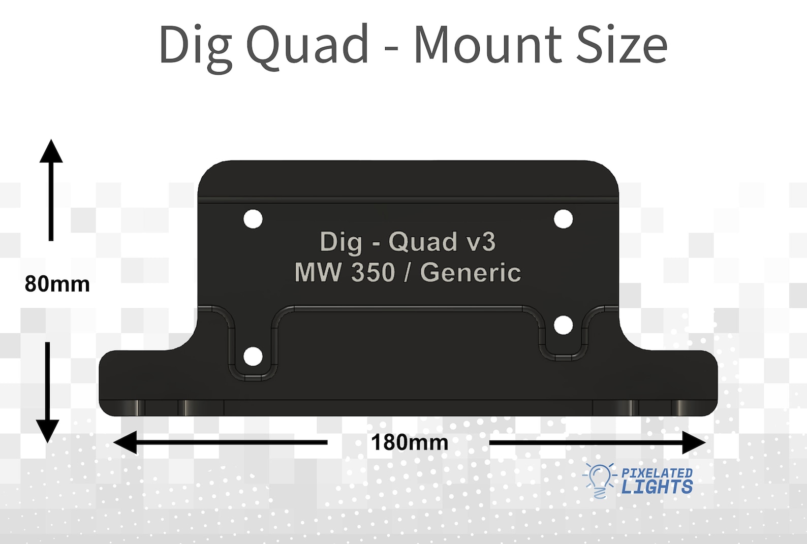Quinled Dig Quad Controller Meanwell/psu Mounting Bracket - Etsy