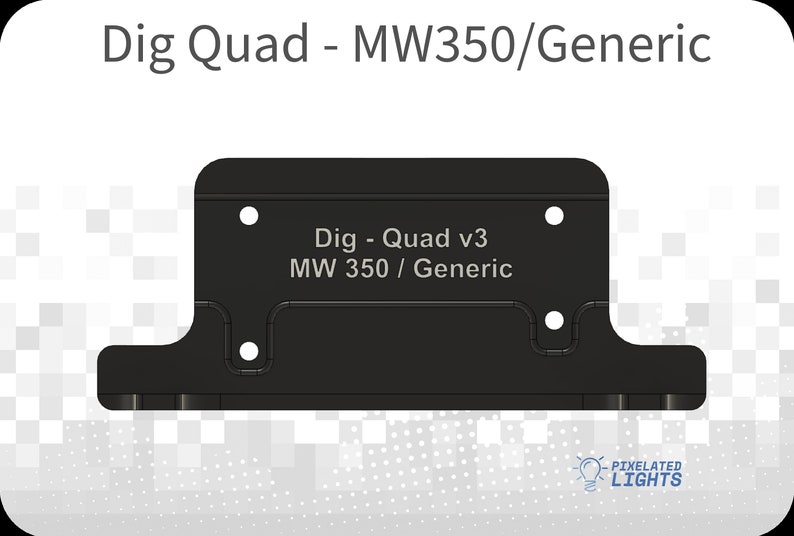 Quinled Dig Quad Controller Meanwell/psu Mounting Bracket - Etsy