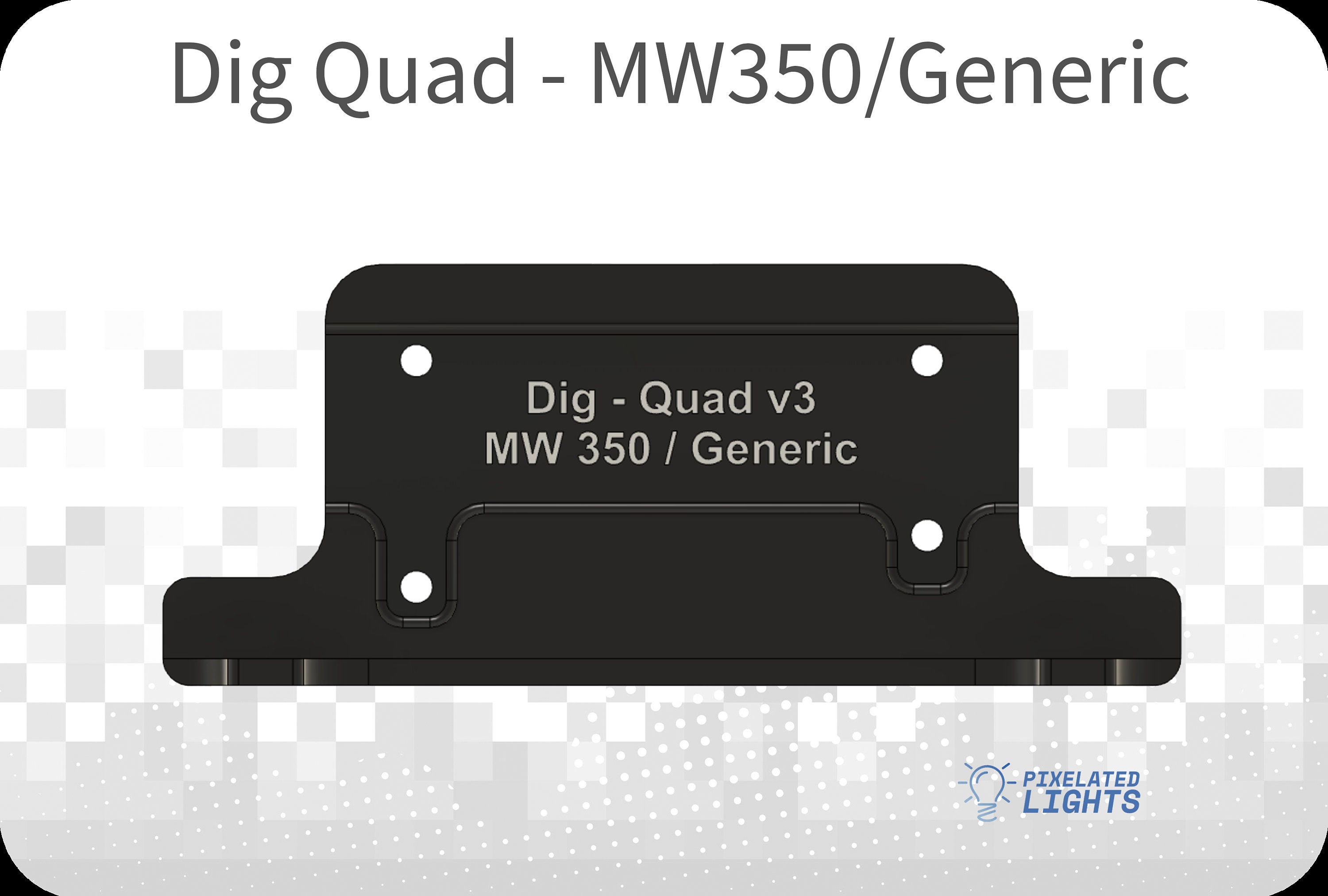 Quinled Dig Quad Controller Meanwell/psu Mounting Bracket - Etsy