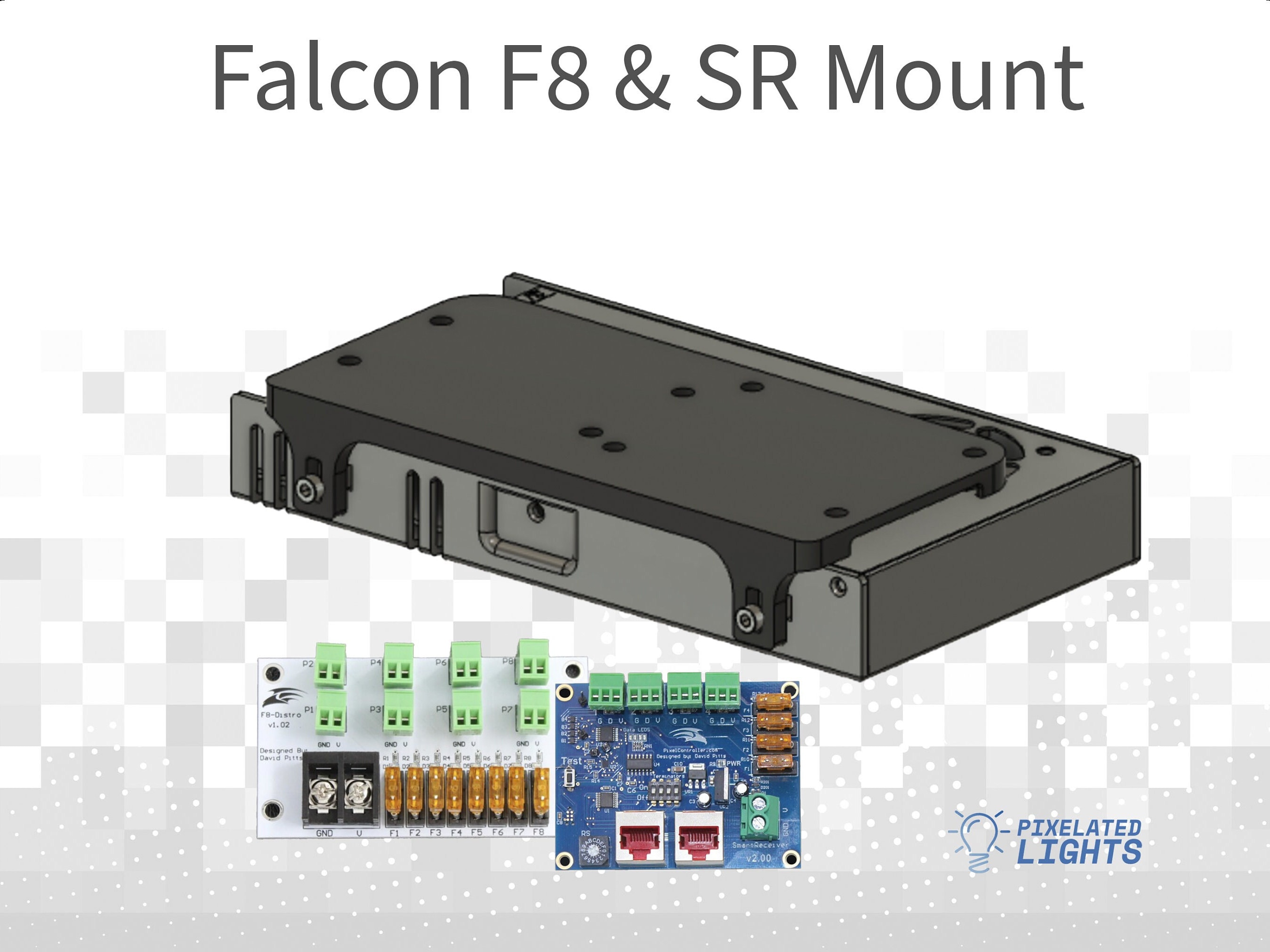 Falcon Smart Receiver v1 or V2 AND F8 Distro Meanwell/psu Mounting ...