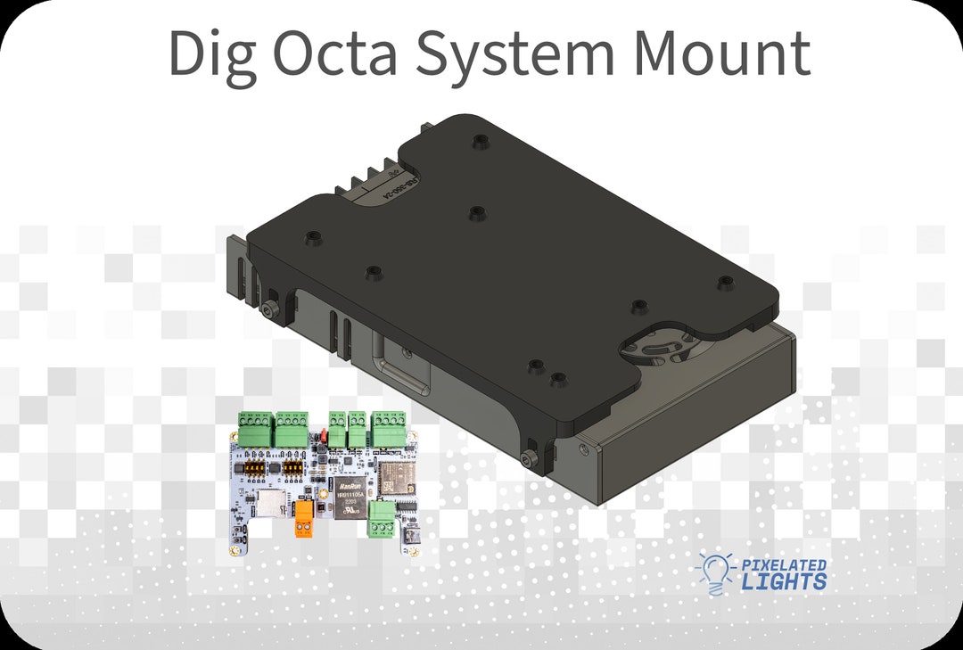Quinled Dig Octa System Controller Meanwell/psu Mounting Bracket - Etsy