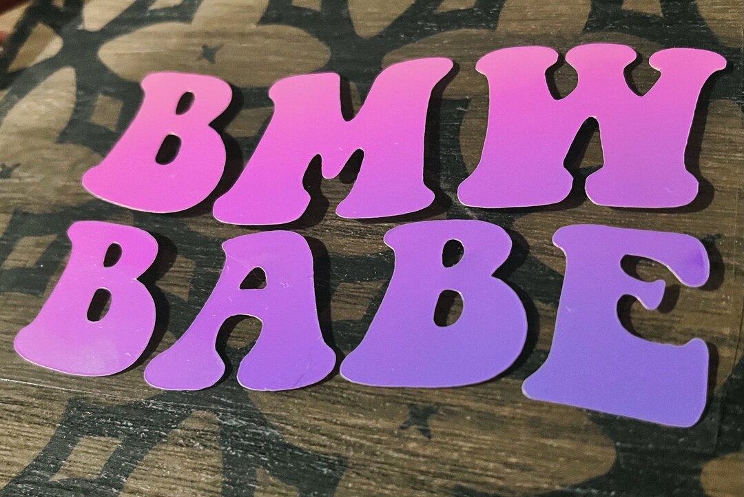 BMW BABE, BIMMER Babe, Holographic Vinyl Decal, Bmw, Bmw M Sport, Bmw ...