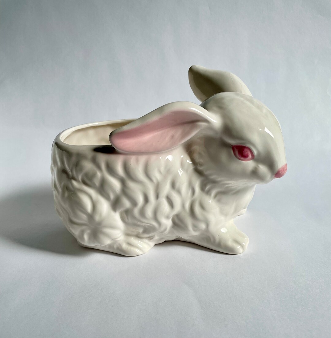 Rabbit Planter - Etsy