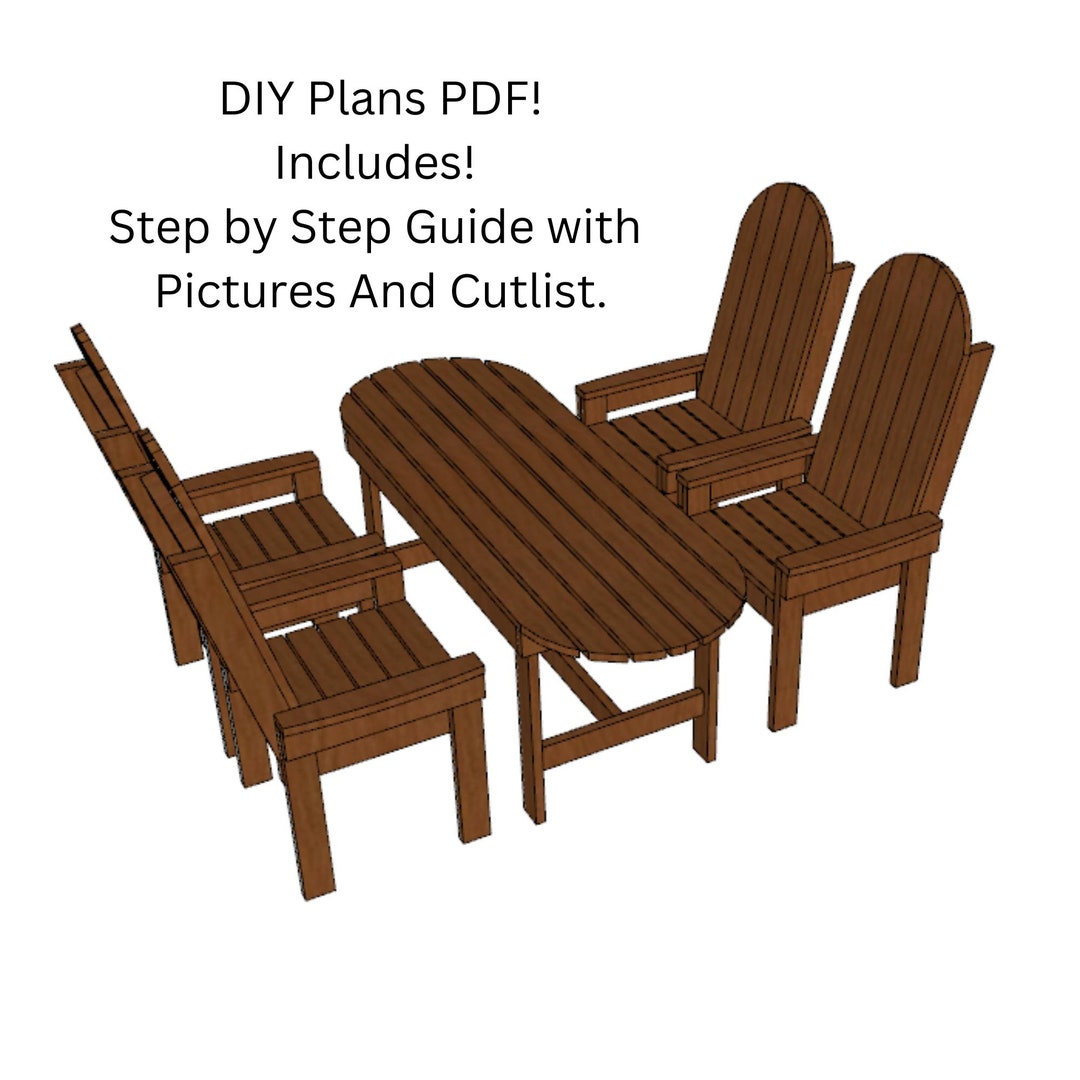 Step-by-step Guide: DIY Chair and Table Set - Etsy