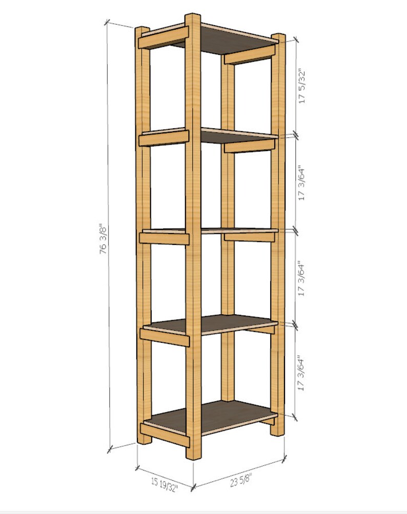 Wooden Storage Shelf DIY Plan - Etsy