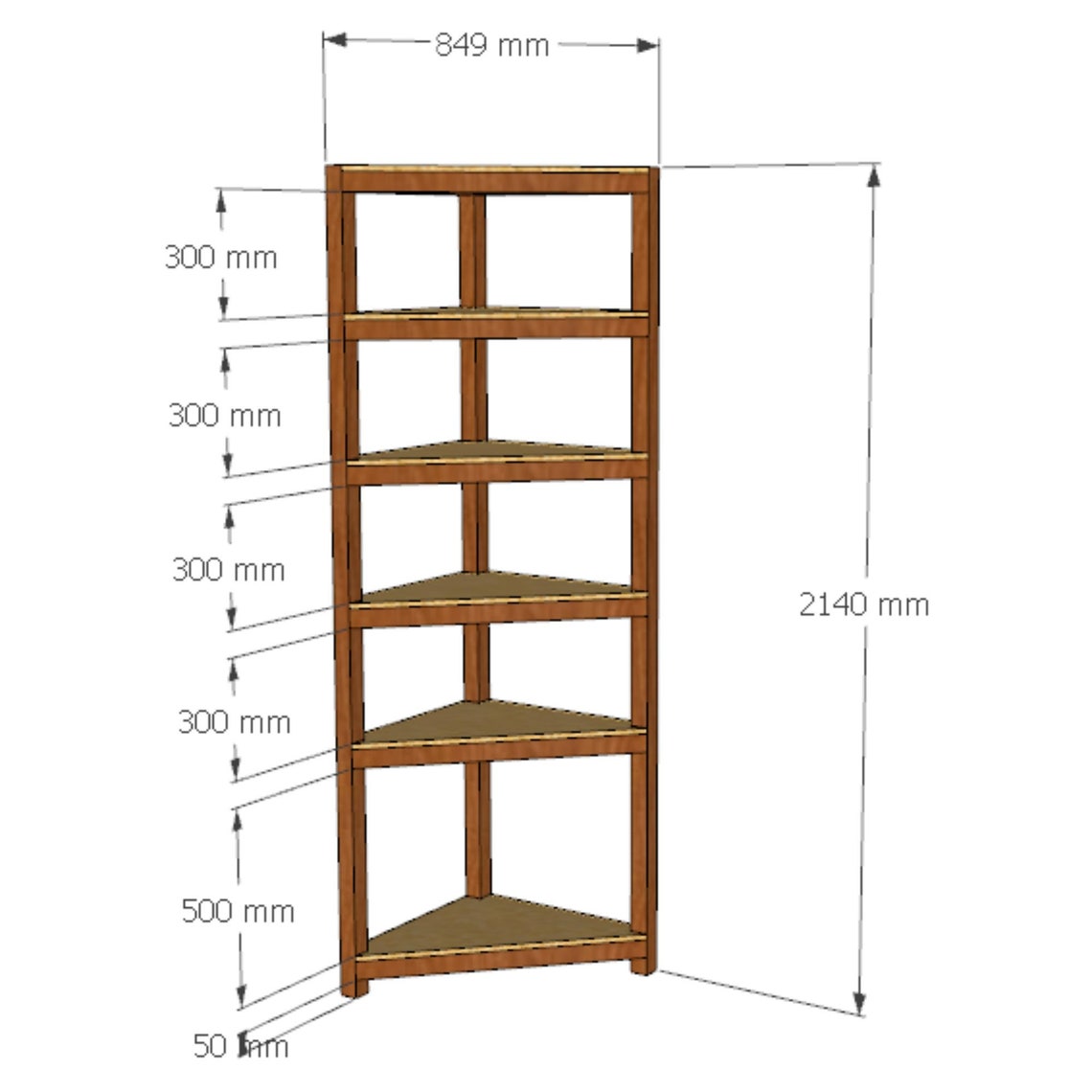 Corner Shelf: A Step-by-step DIY Corner Shelf Tutorial - Etsy