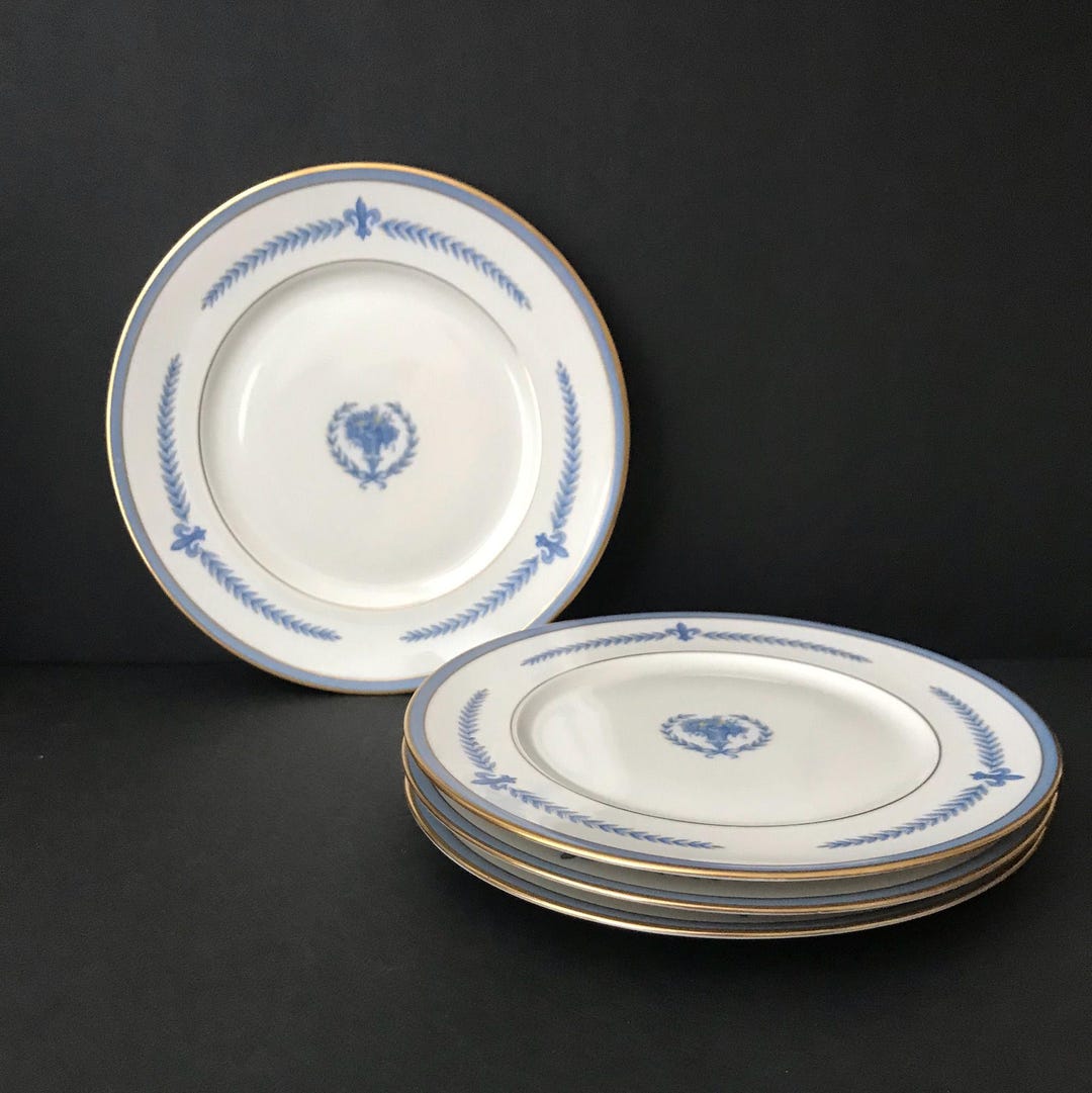 Puritan LAMBERTON Ivory China SALAD PLATES. Made in America. 7.75”. Set ...