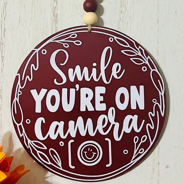 Smile, Your on Camera Sign - Etsy