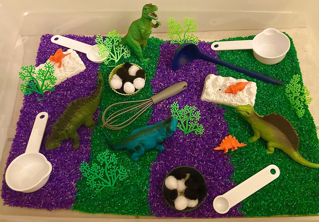 Dinosaur Sensory Bin - Etsy