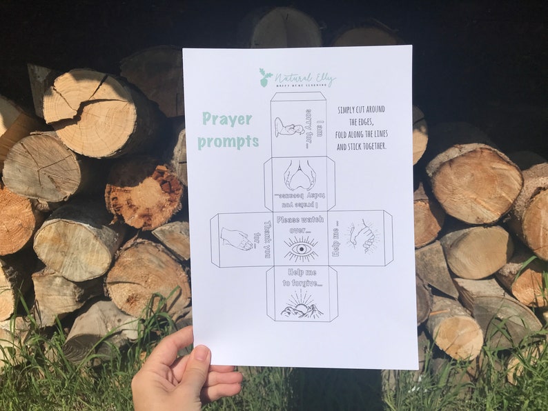 Cut and Colour Your Own Prayer Cube Printable DIGITAL DOWNLOAD | Prayer ...