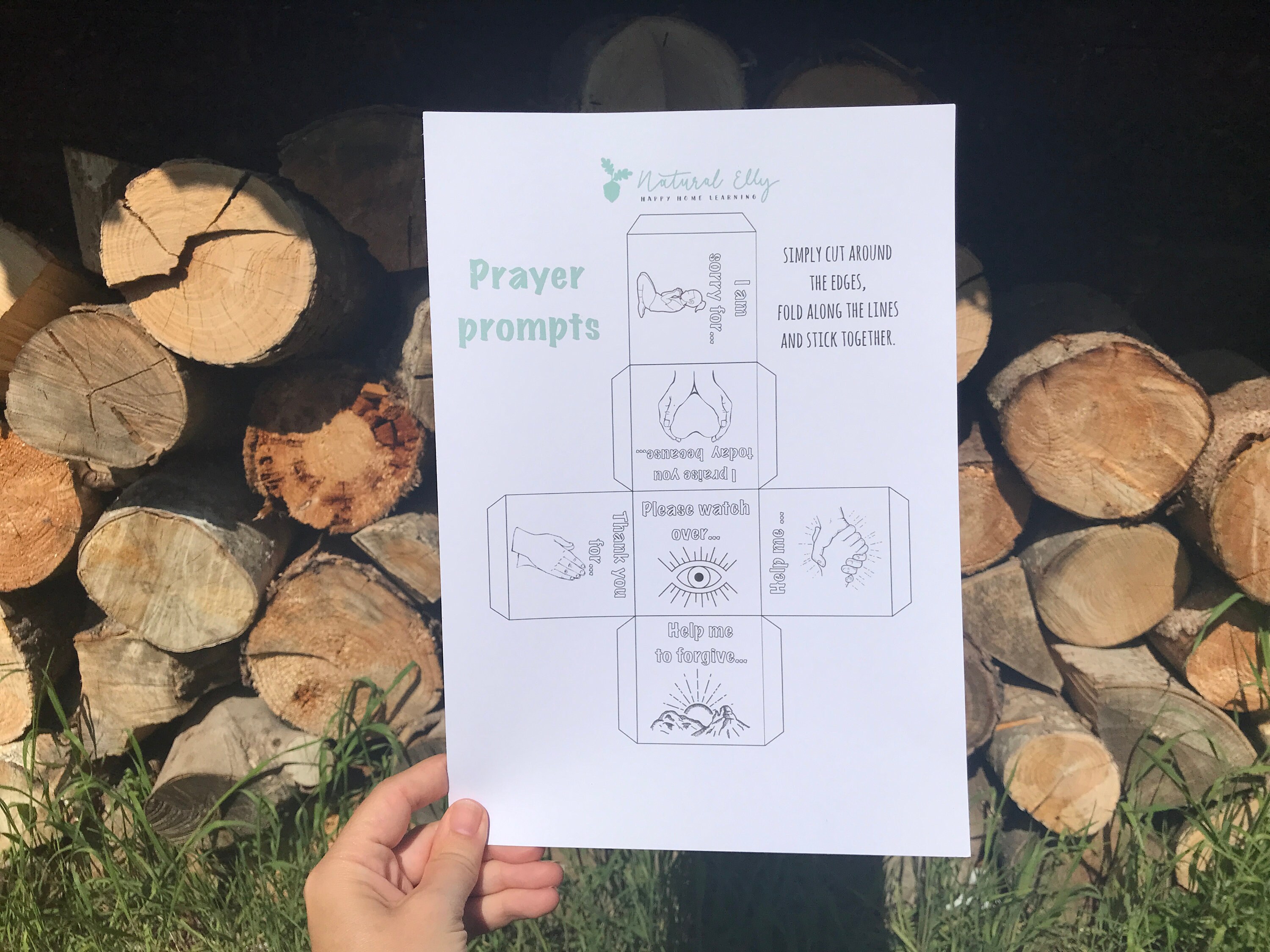 Cut and Colour Your Own Prayer Cube Printable DIGITAL DOWNLOAD | Prayer ...